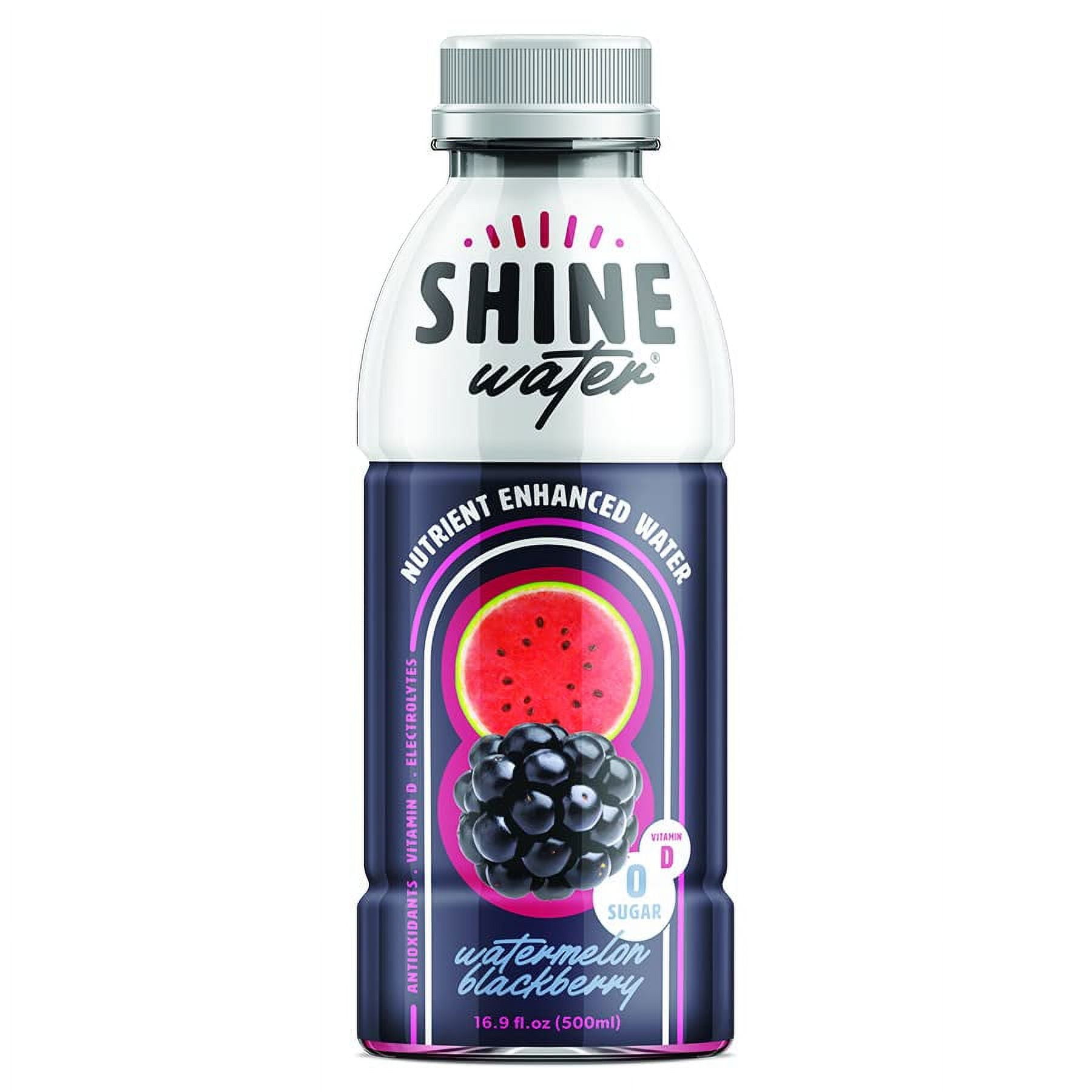 ShineWater Watermelon Blackberry -Pack of 12 (16.9 Fl Oz Each ...