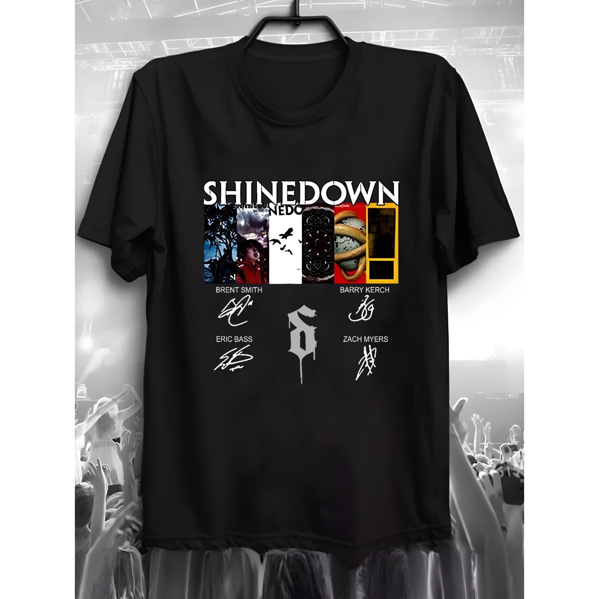 Shinedown Band Signature Graphic T-Shirt, 100% Cotton, Vintage Style ...