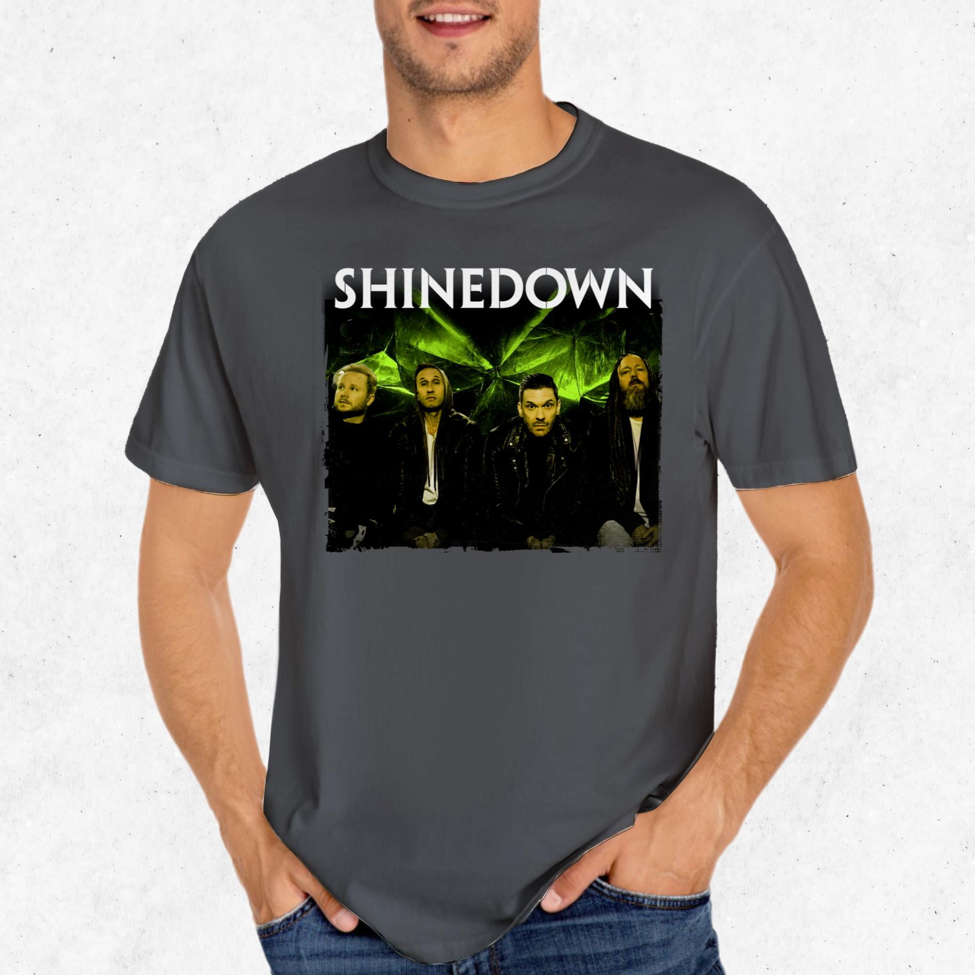 Shinedown Band Tour 2024 Double Sided Concert T Shirt Unisex All Size