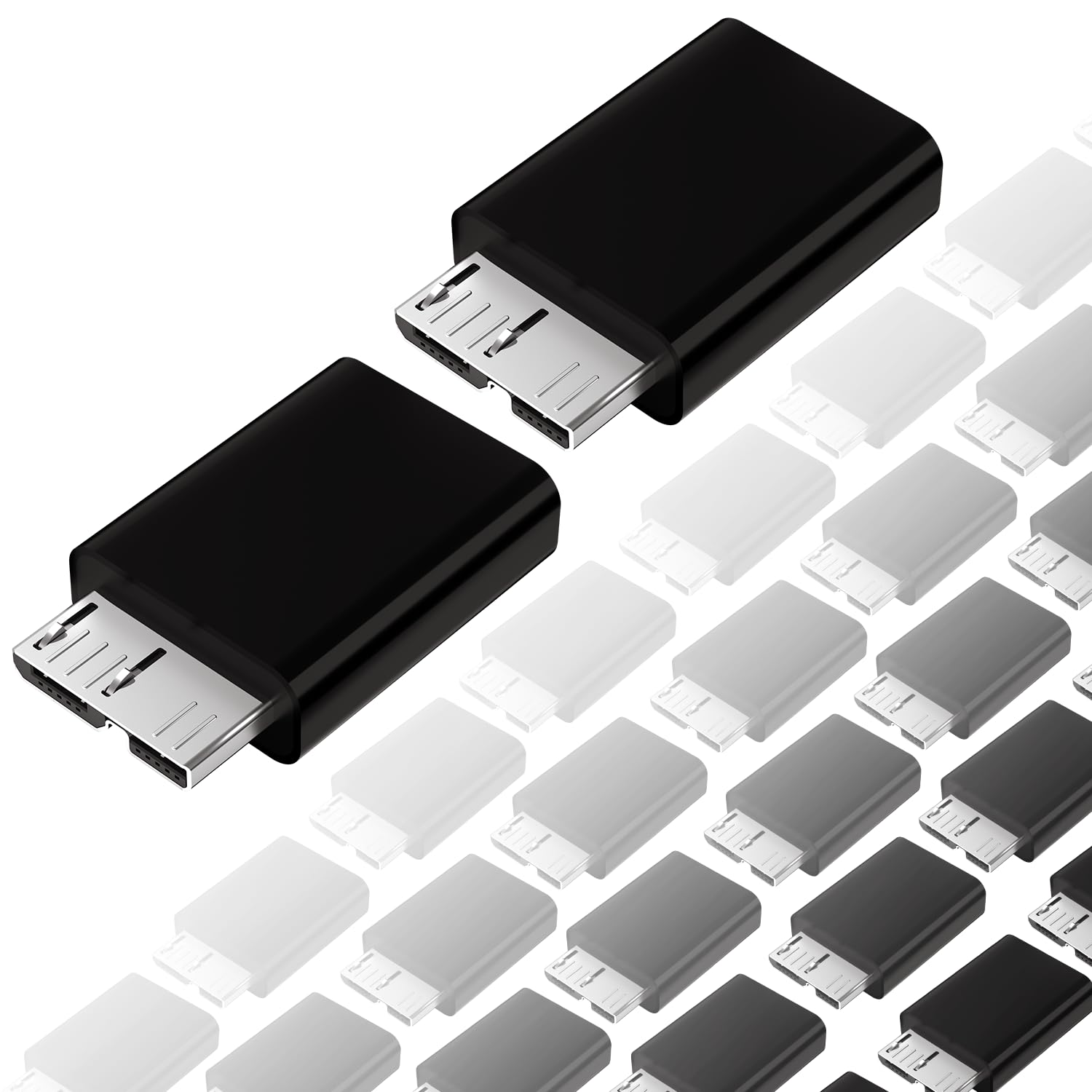 ShineeKee USB C Adapter 20 Pack Micro B to USB C, Type C Female to ...