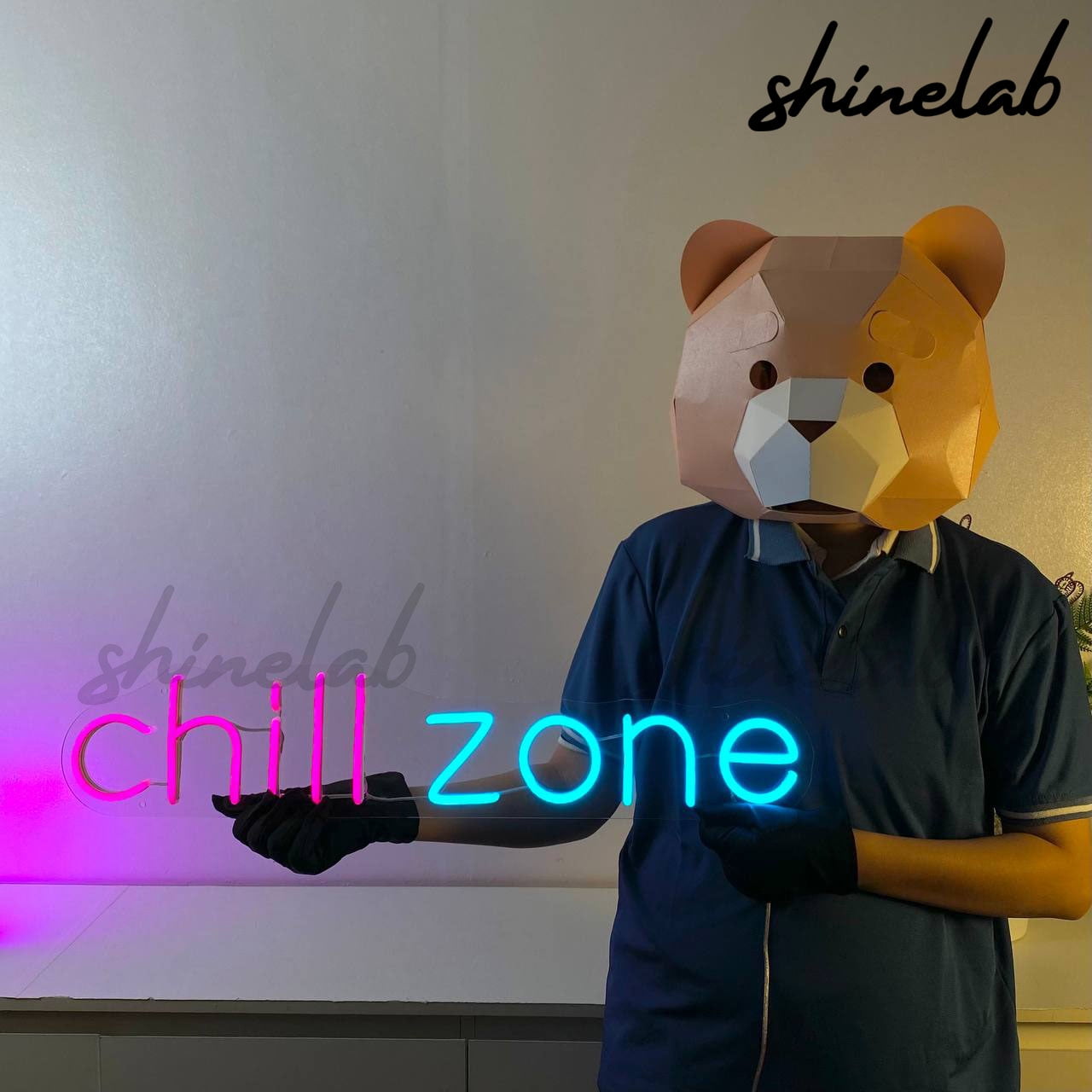 Shinelab Chill Zone Neon Sign, Custom LED Quote Wall Light for Home ...