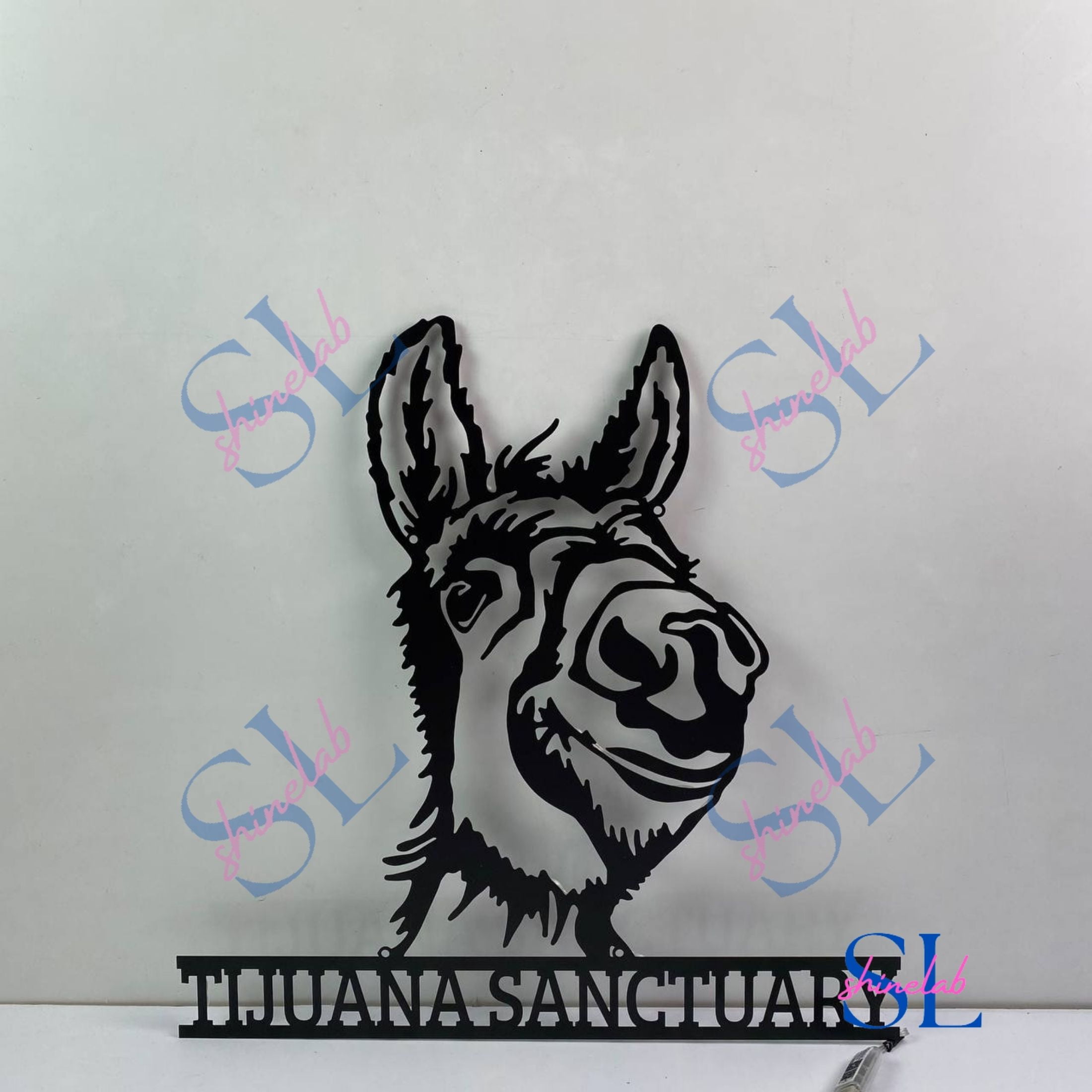 Shinelab Donkey Metal Sign, Funny Donkey Farmhouse Metal Wall Art LED ...