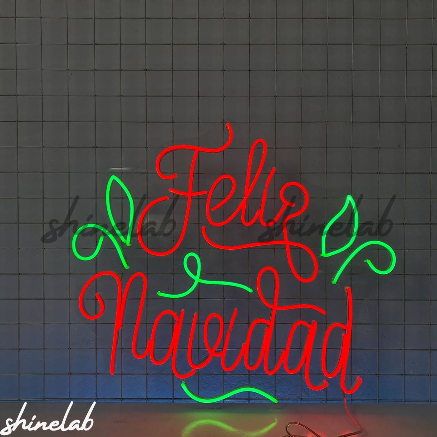 Shinelab Feliz Navidad Neon Sign, Spanish Christmas Gift, Christmas ...