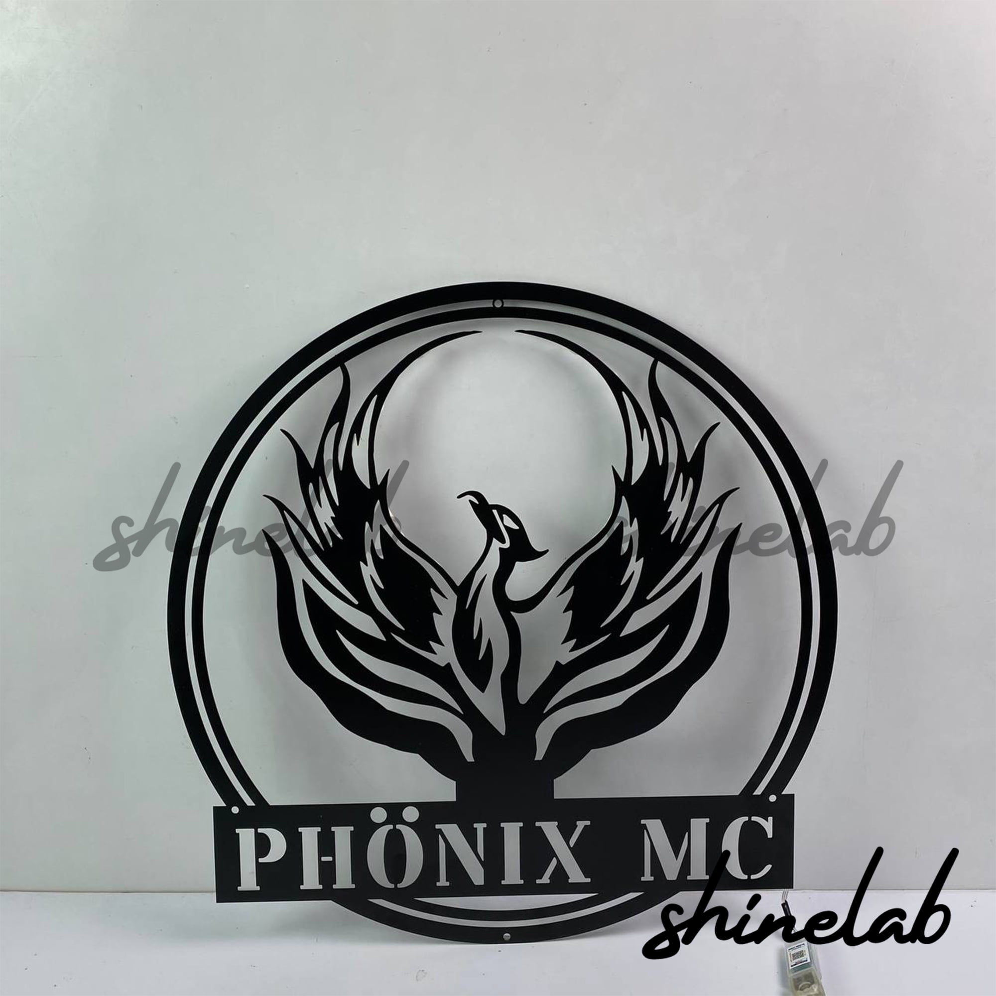 Shinelab Fire Bird Eagle Metal Sign LED Wall Art, Custom Eagle Wall ...
