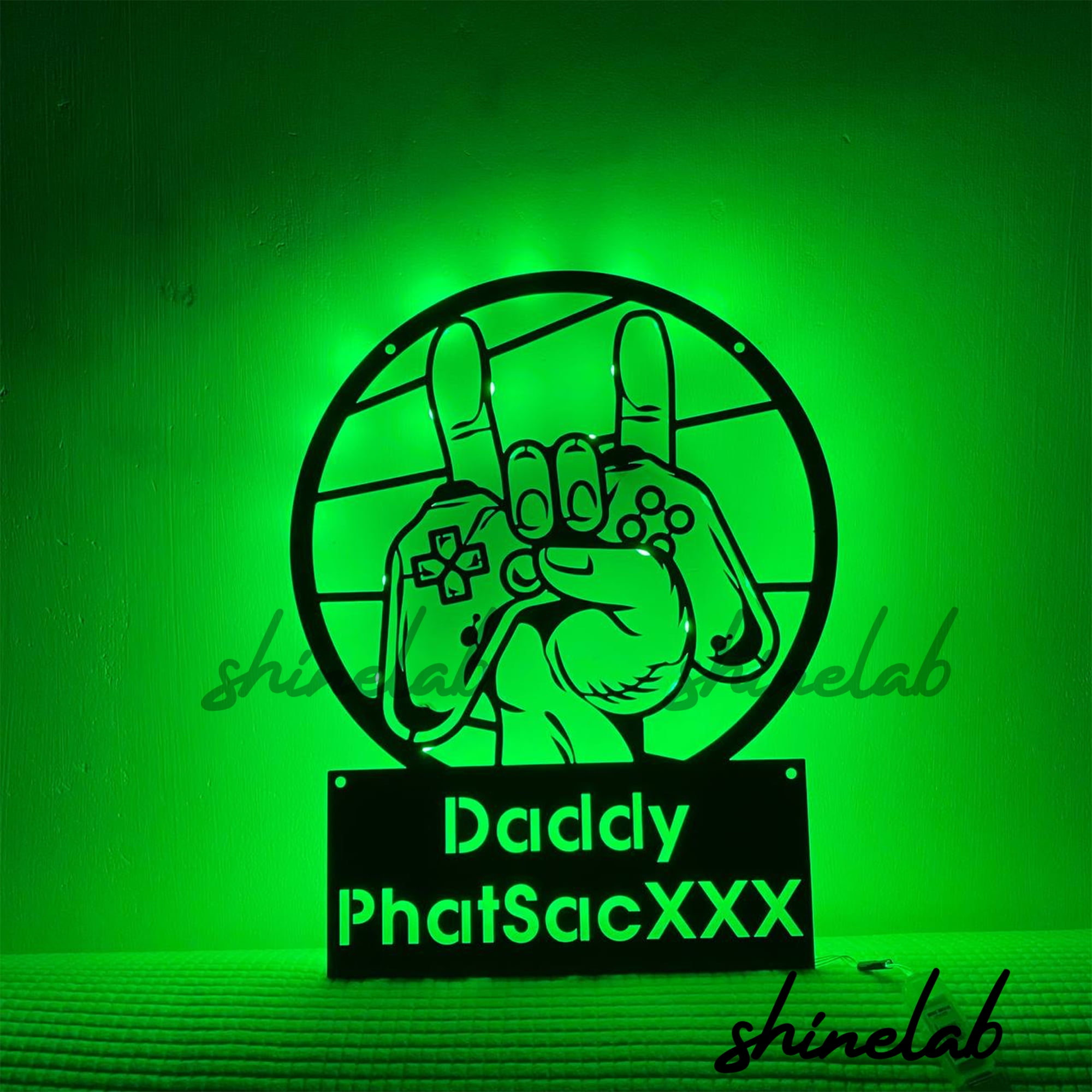 Shinelab Game Zone Metal Sign, Custom Gaming Room Wall Art, Gamer Decor ...