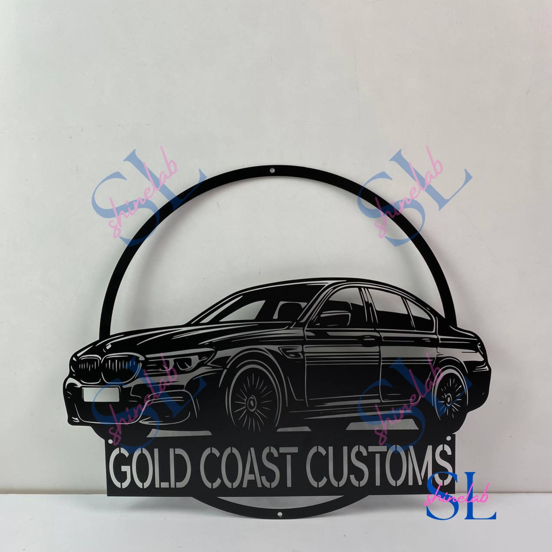Shinelab Garage Metal Sign, Car Garage Metal Wall Art Led Light, Sport ...