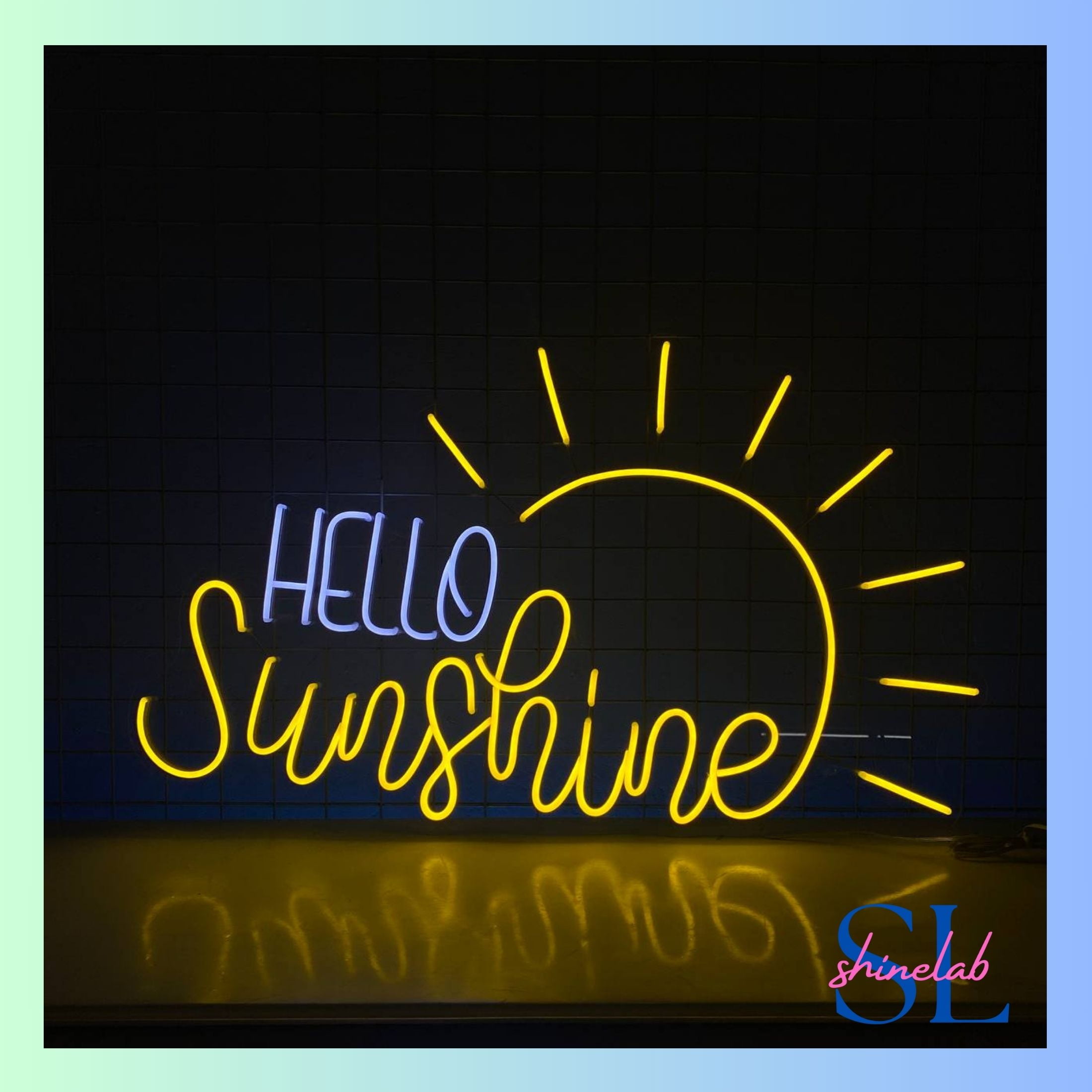 Shinelab Hello Sunshine Neon Sign, Sunshine Bright Wall Art, Sun Home ...