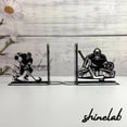 Shinelab Hockey Metal Bookends Hockey Fans Bookend Gift, Sports Hockey ...