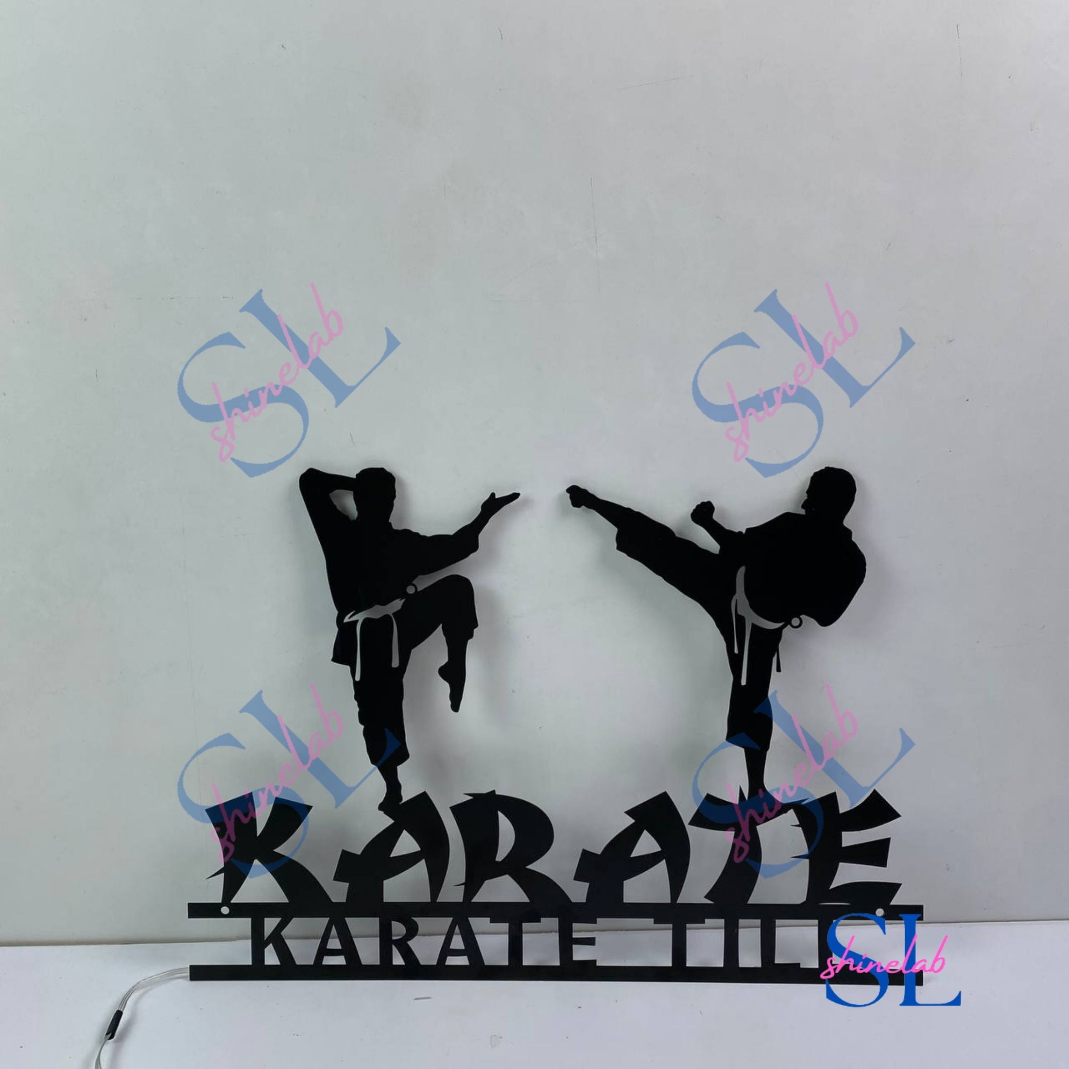 Shinelab Karate Metal Sign, Custom Karate Martial Arts Metal Wall Art ...