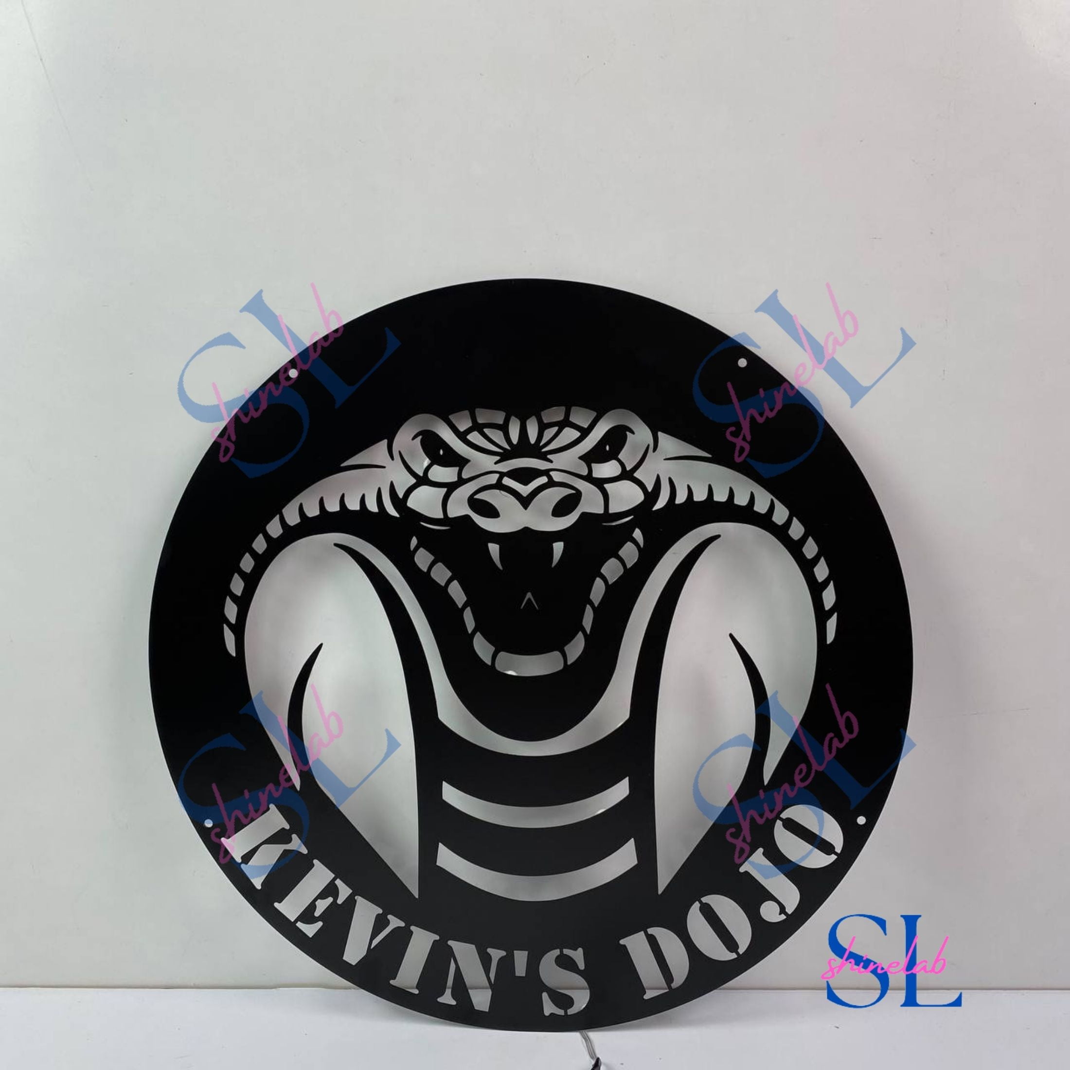 Shinelab King Cobra Snake Metal Wall Art LED Light, Cobra Rattlesnake ...