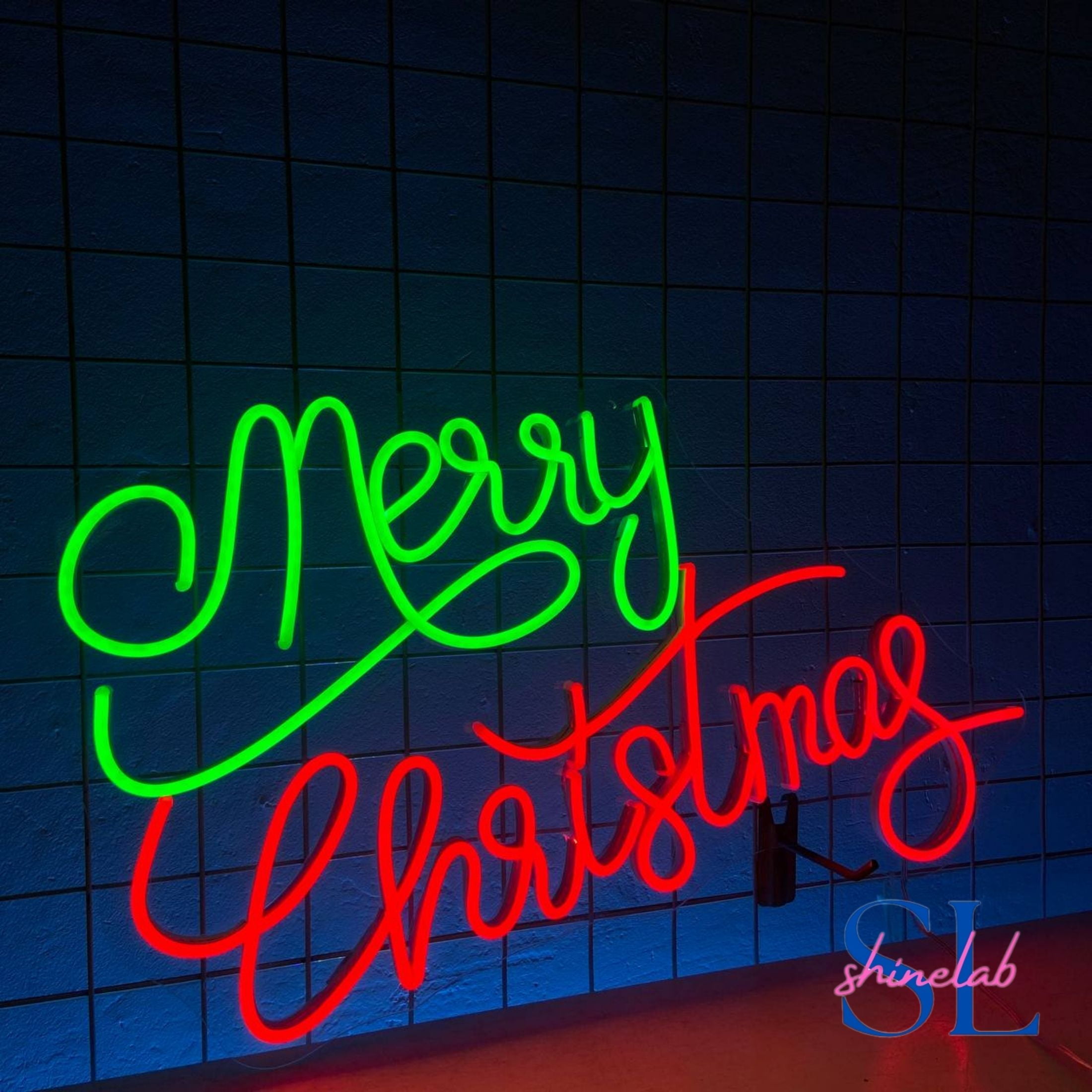 Shinelab Merry Christmas Neon Sign, Christmas Led Sign, Christmas ...