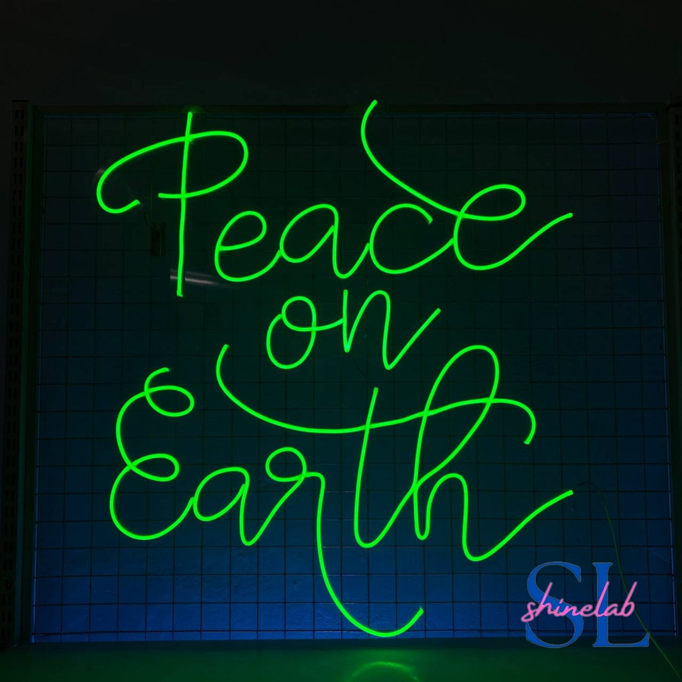 Shinelab Peace on Earth Neon Sign, Peace on Earth Led Sign, Christmas ...