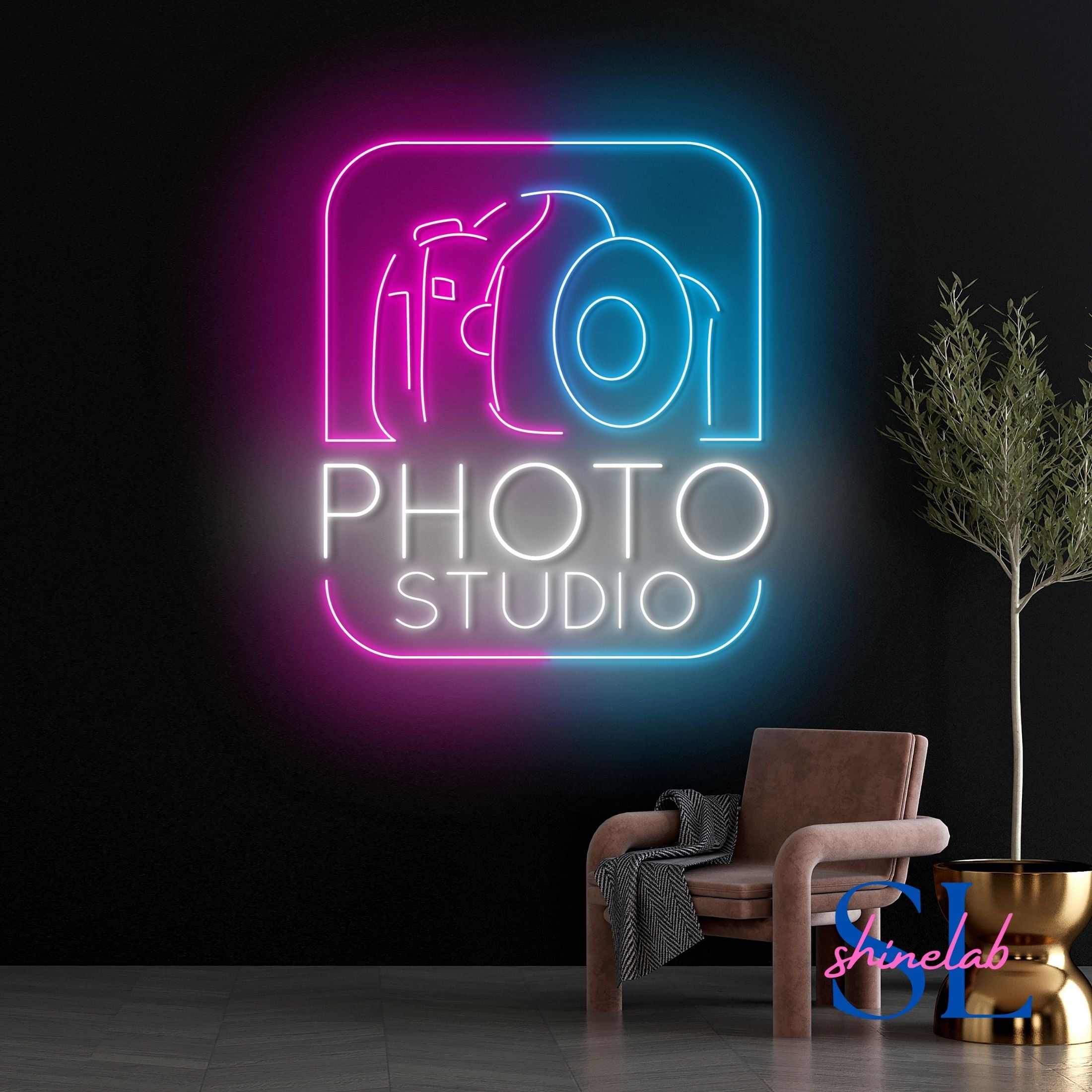 Shinelab Photo Studio Neon Sign, Photography Led Sign, Photo Studio ...