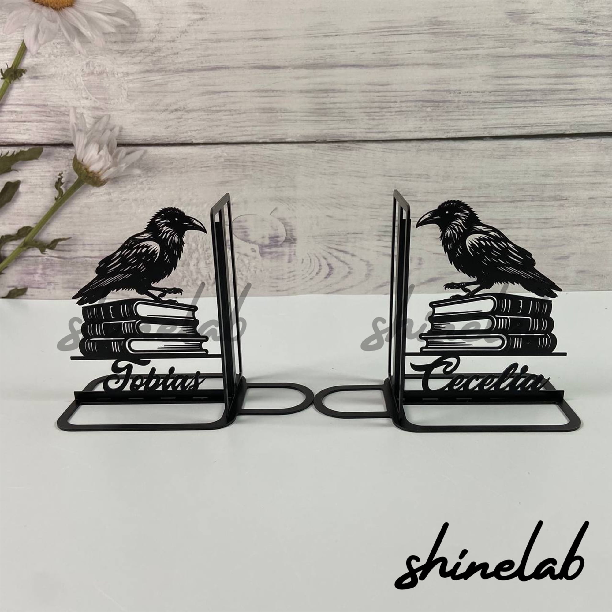 Shinelab Puffin Bird Metal Bookend Puffin Bird Name Bookend, Artistic ...