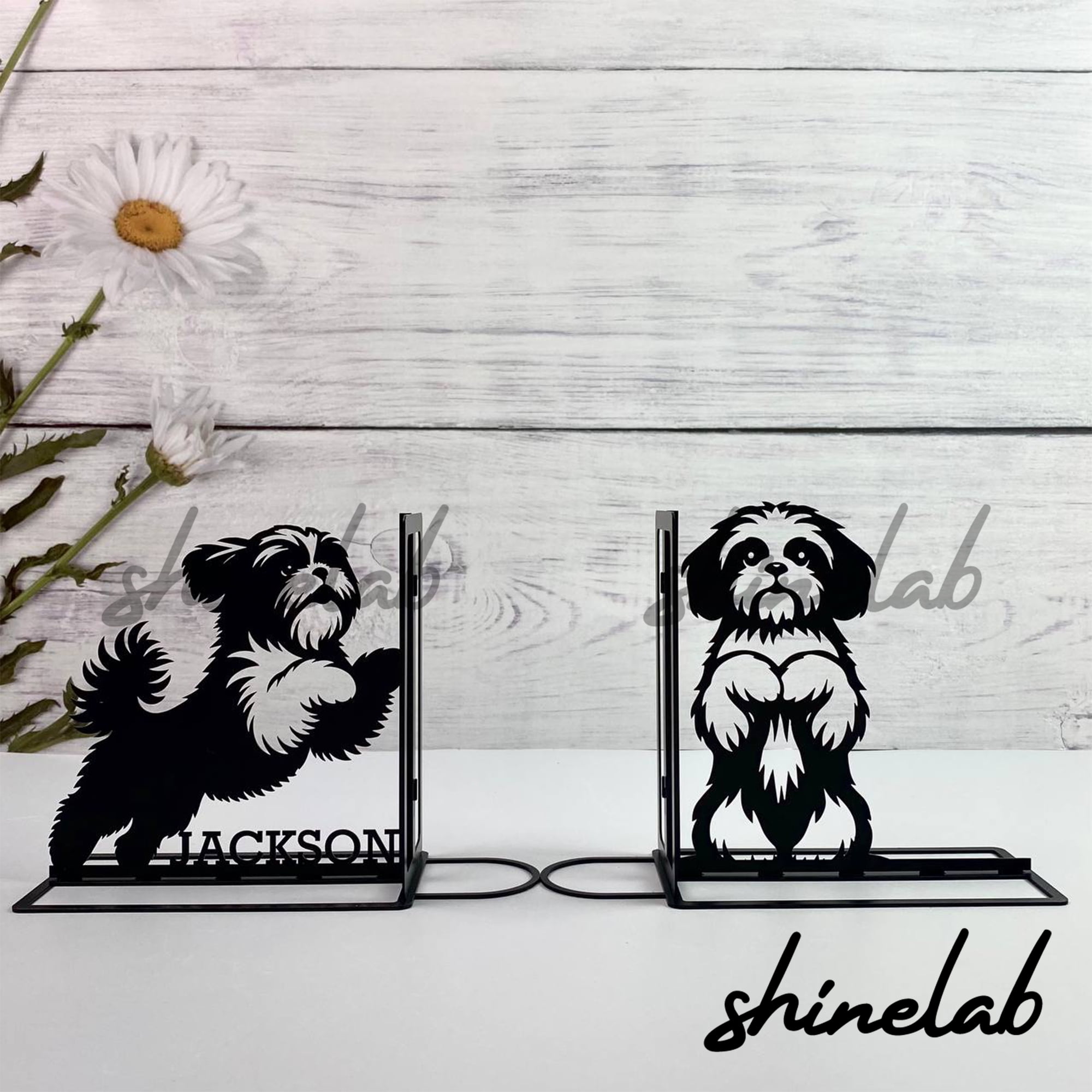 Shinelab Snow Skiing Metal Bookends Snow Skier Name Bookend, Sports ...