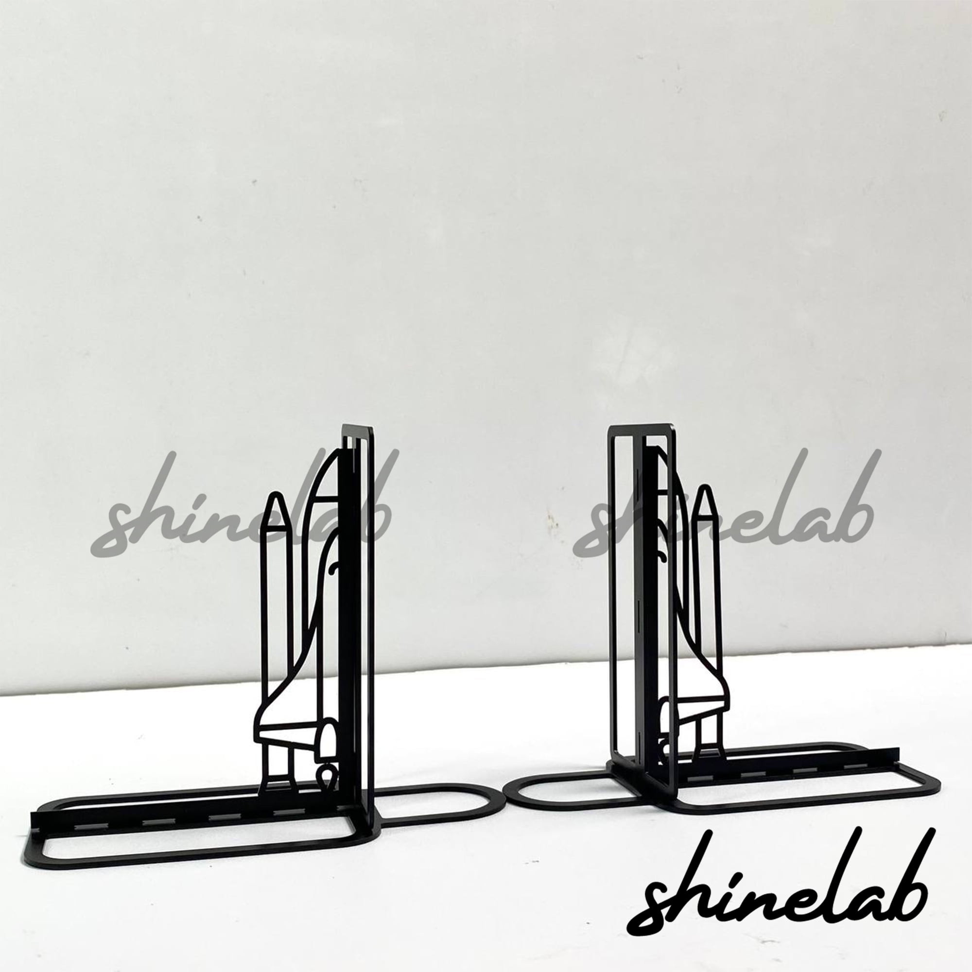 Shinelab Space Shuttle Metal Bookends Custom Astronauts Lover Name ...