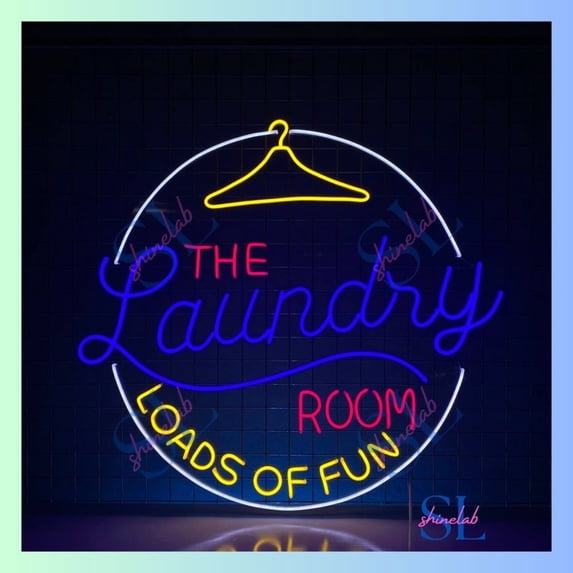 Shinelab The Laundry Room Led Sign, Laundry Neon Light, Laundry Neon ...