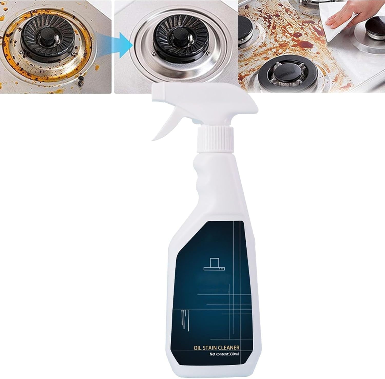 Oil Stain Removal, Oil Stain Cleaner, Kitchen Cleaner Spray, Multi ...