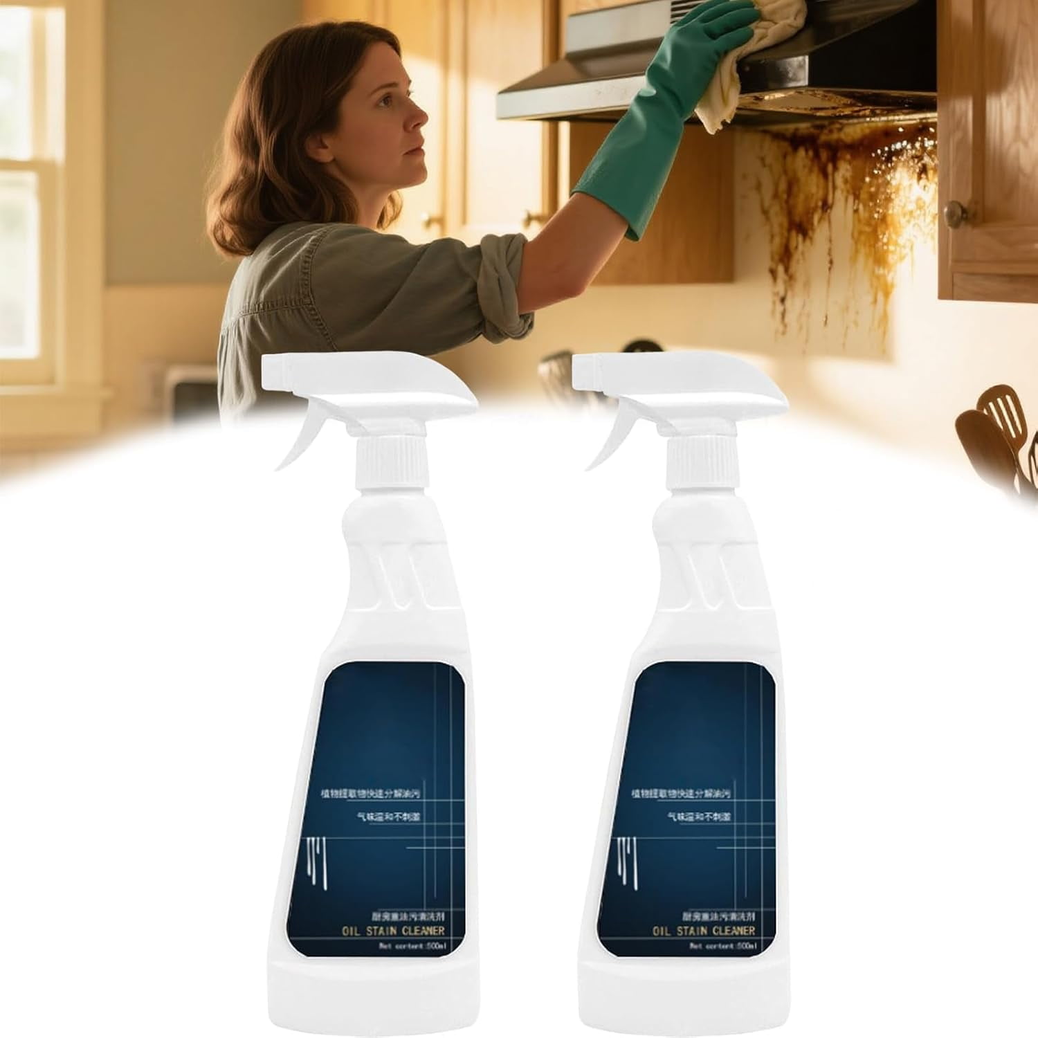 Shinepro Oil Stain Removal, Kitchen Cleaner Spray All Purpose, Remove Stubborn Oil Stains, Multi ...