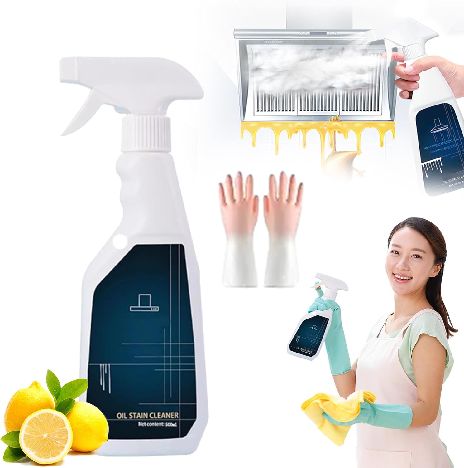 Shinepro Oil Stain Removal, Multi-purpose Shinepro Kitchen Cleaner, No ...