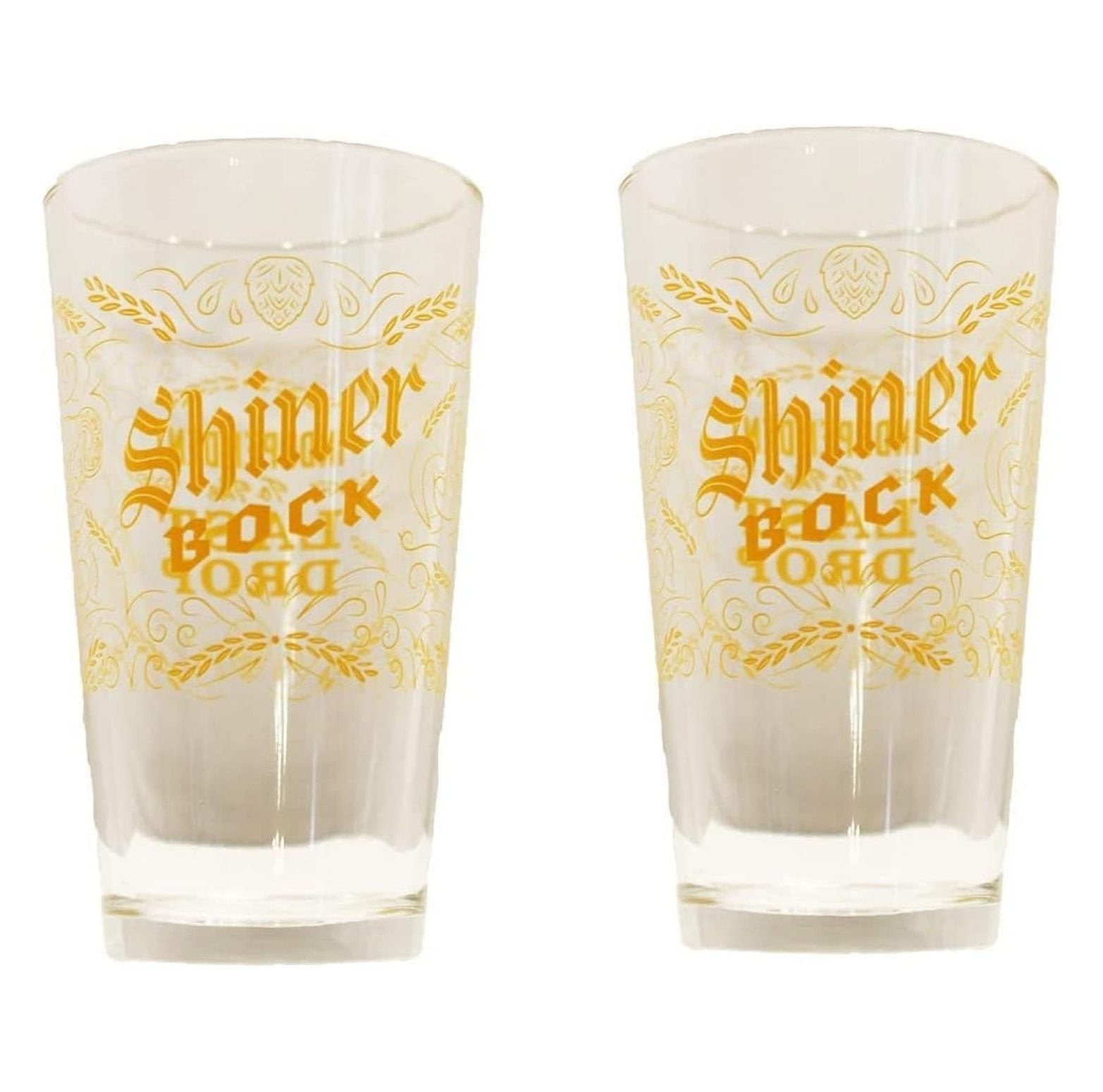 Shiner Bock Signature Pint Glass - Set of 2 - Walmart.com