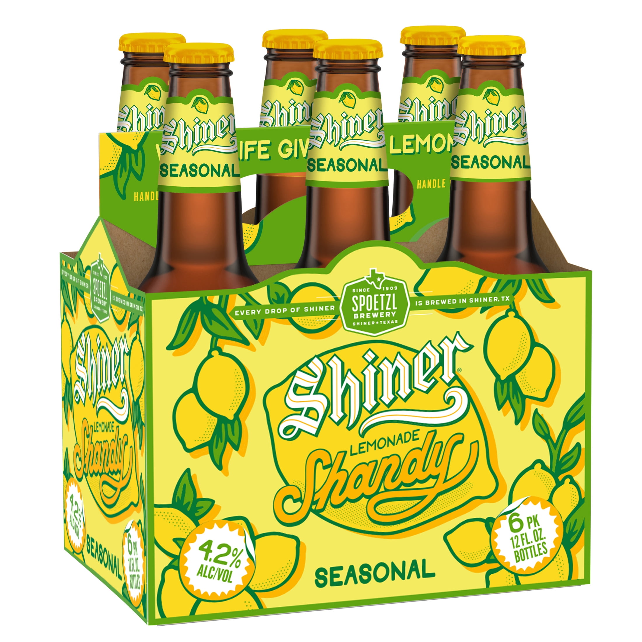 Shiner Lemonade Shandy Summer Seasonal Beer, Shiner Craft Beer, 6 Pack ...