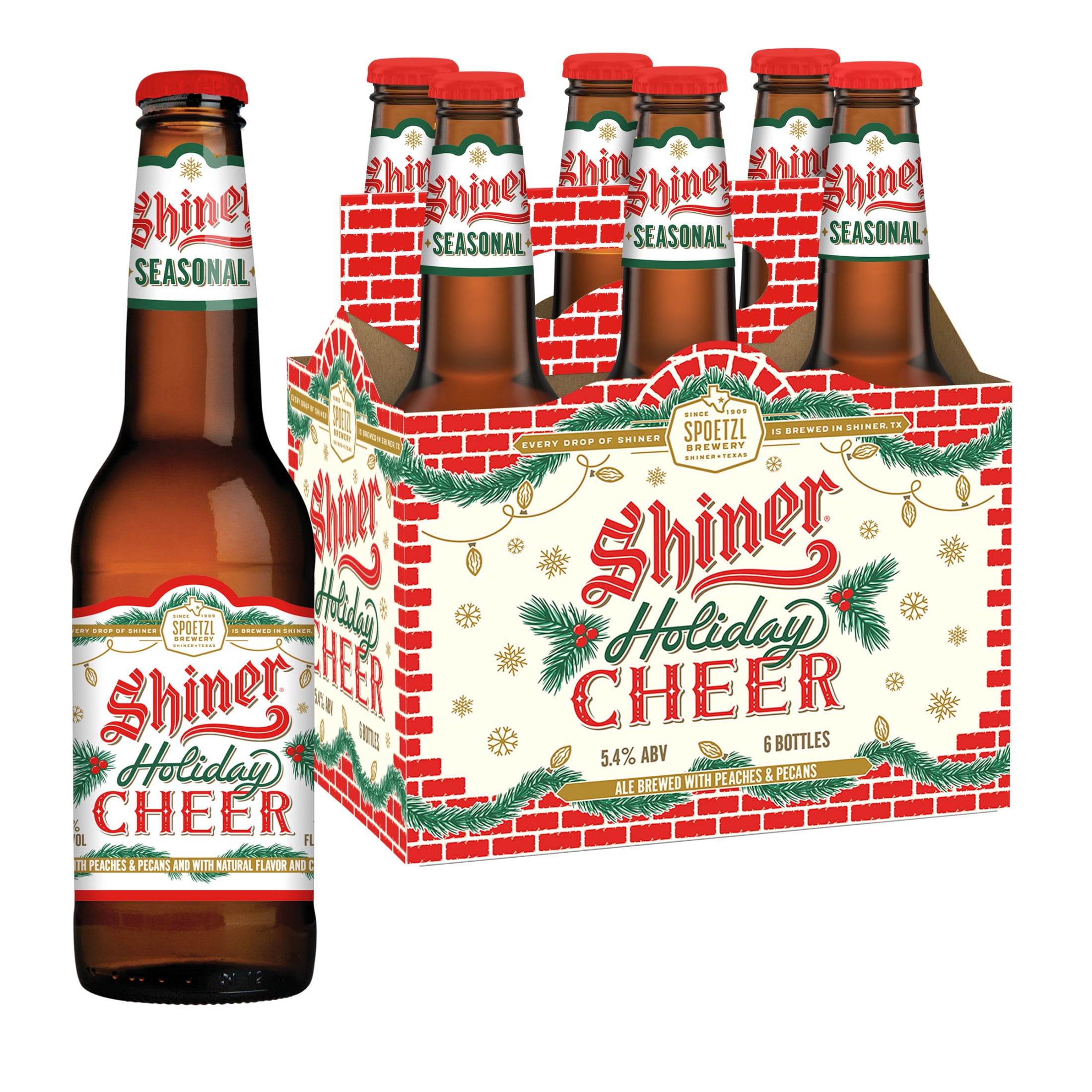 Shiner Cheer Craft Beer, 6 Pack, 12 fl oz Can, 5.4% ABV - Walmart.com