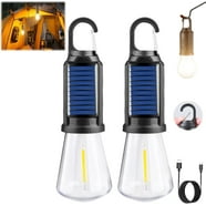Camping Lantern Solar Rechargeable Light | 1200mAh | Portable Tent Lamp ...