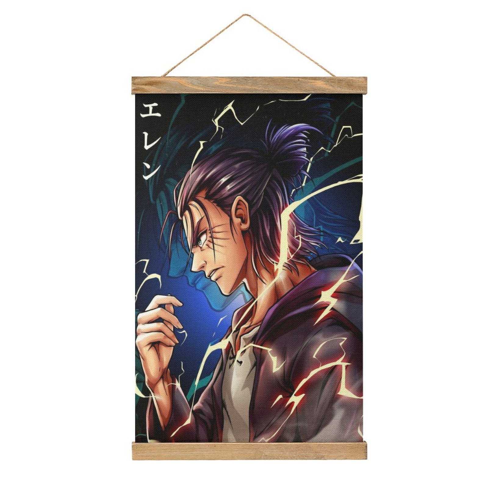 Shingeki No Kyojin - Eren Yeager Poster Artworks Canvas Poster Art ...