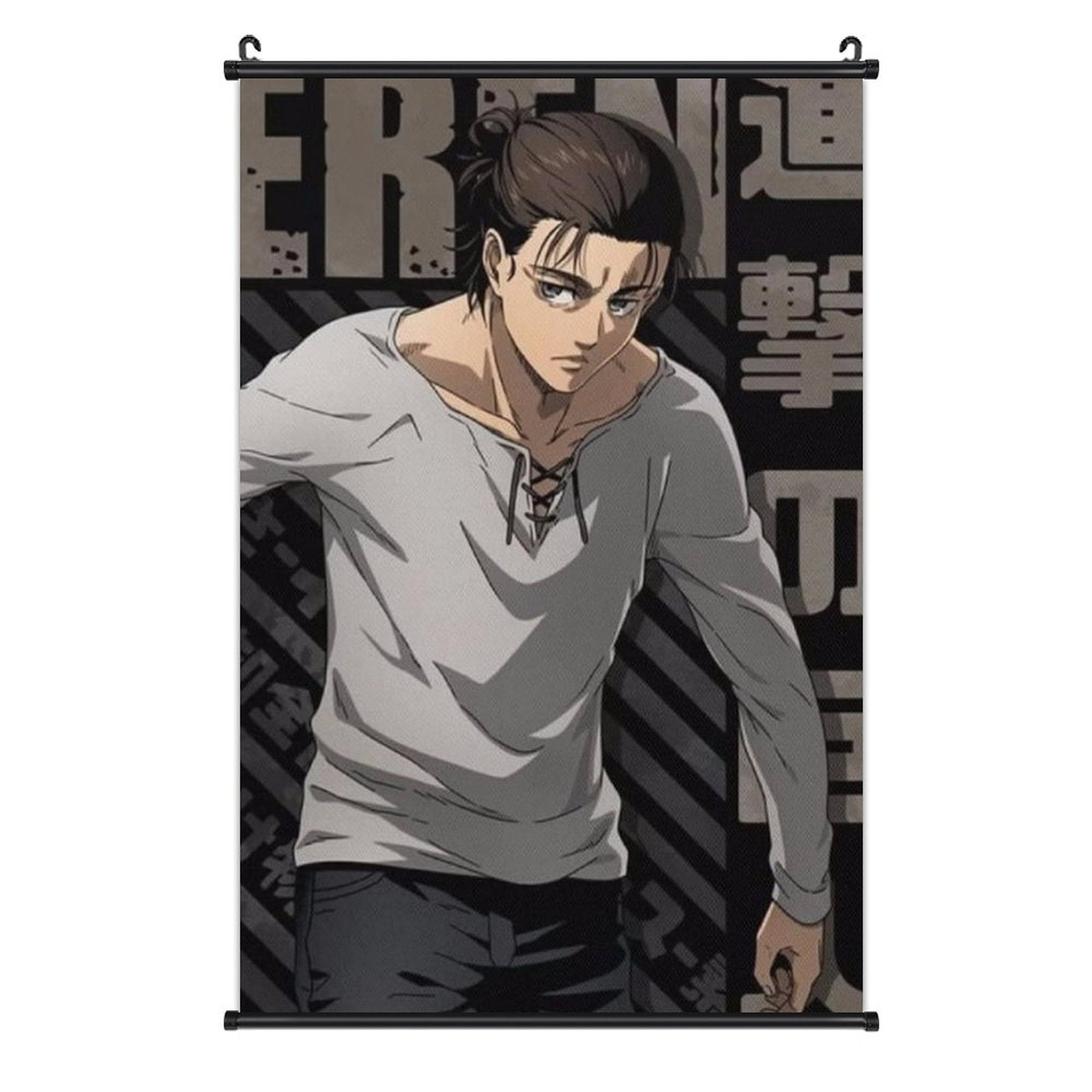 Shingeki No Kyojin - Eren Yeager Poster Canvas Hanging Picture for ...
