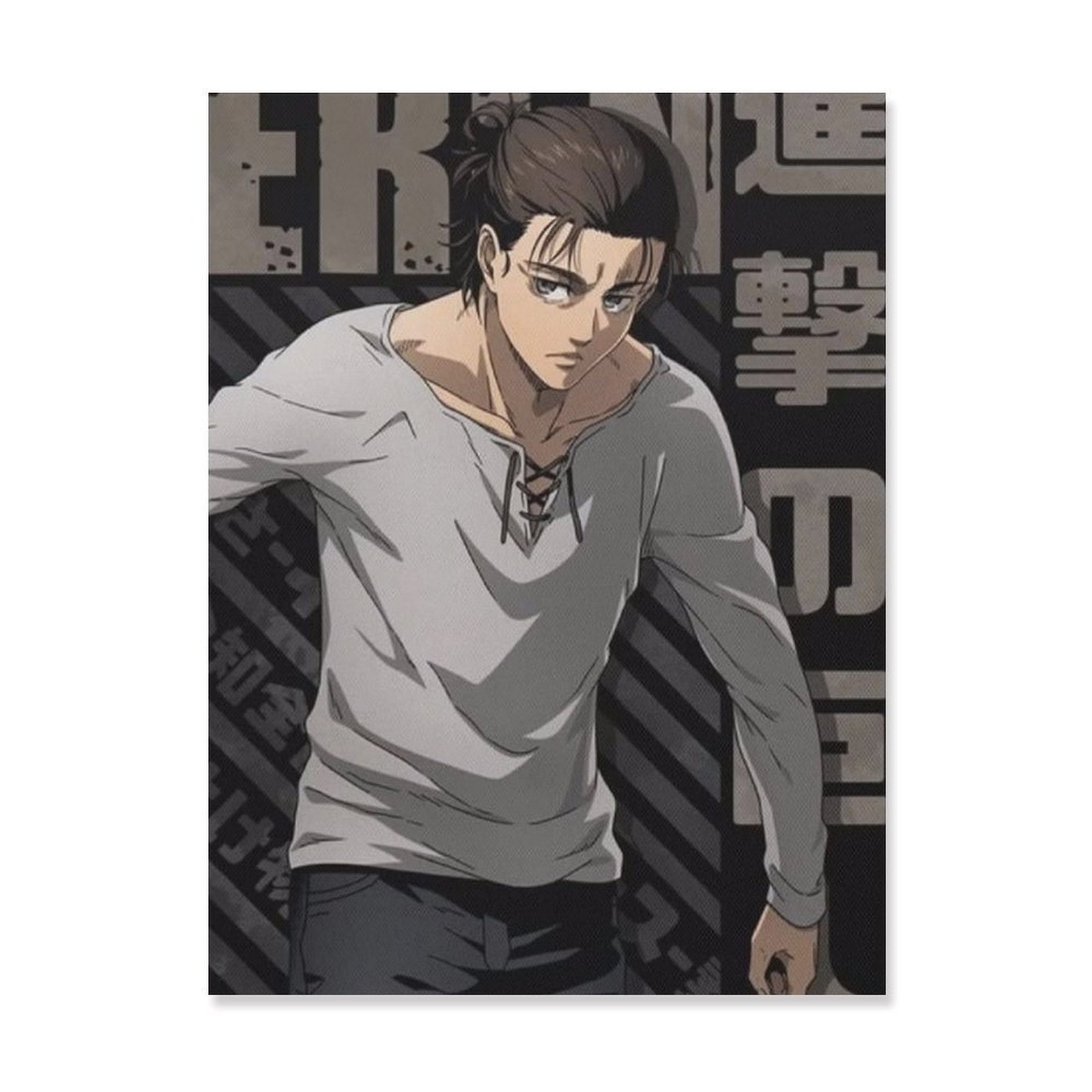 Shingeki No Kyojin - Eren Yeager Poster Canvas Painting Creativity ...