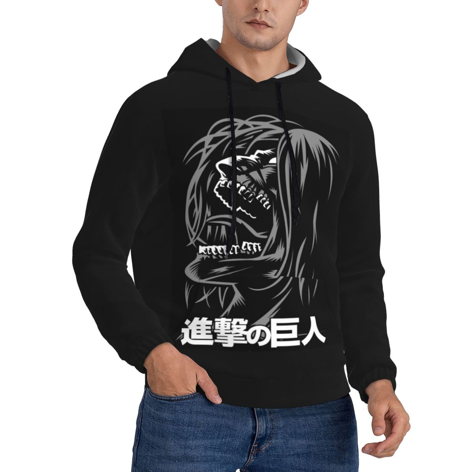 Shingeki no Kyojin Levi Ackerman AOT Anime Pullover long Sleeve Comic ...