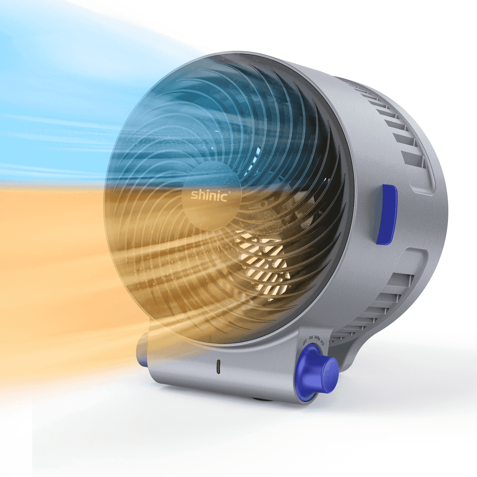 Shinic 2 in 1 Heater Fan Combo,1500W Portable Space Heater with ...