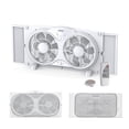 Shinic Twin Window Fan 9 Inch Reversible Airflow Remote Control 3 ...
