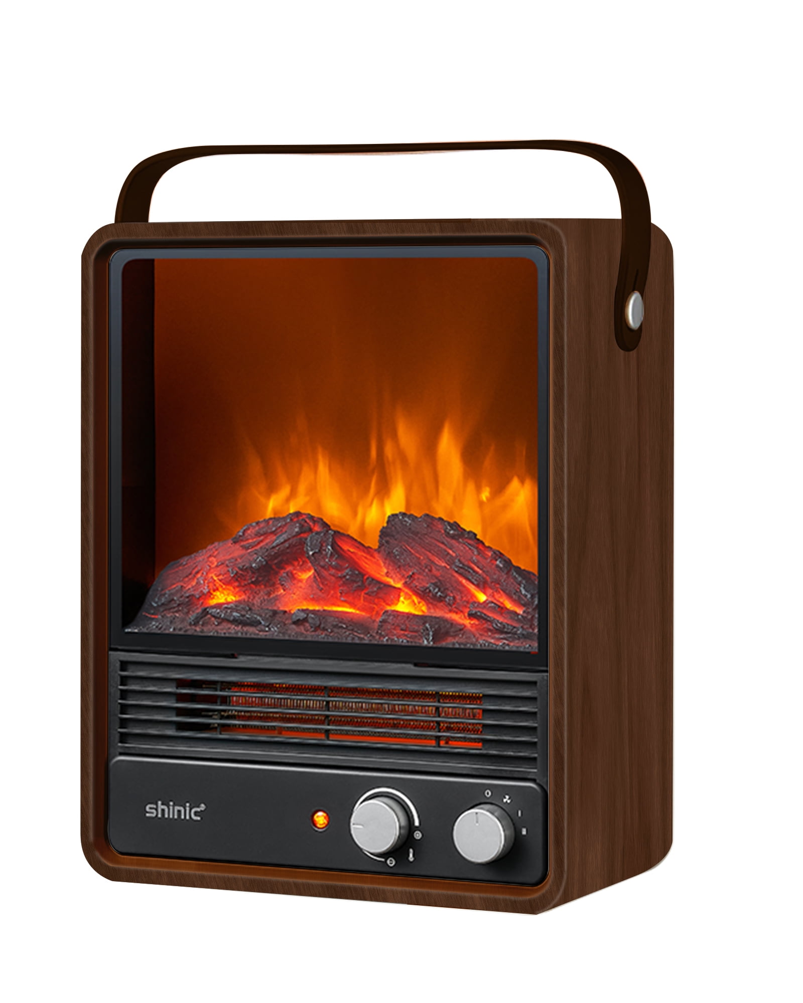 Shinic Electric Fireplace Heater,1500W Space Heater Fireplace with ...