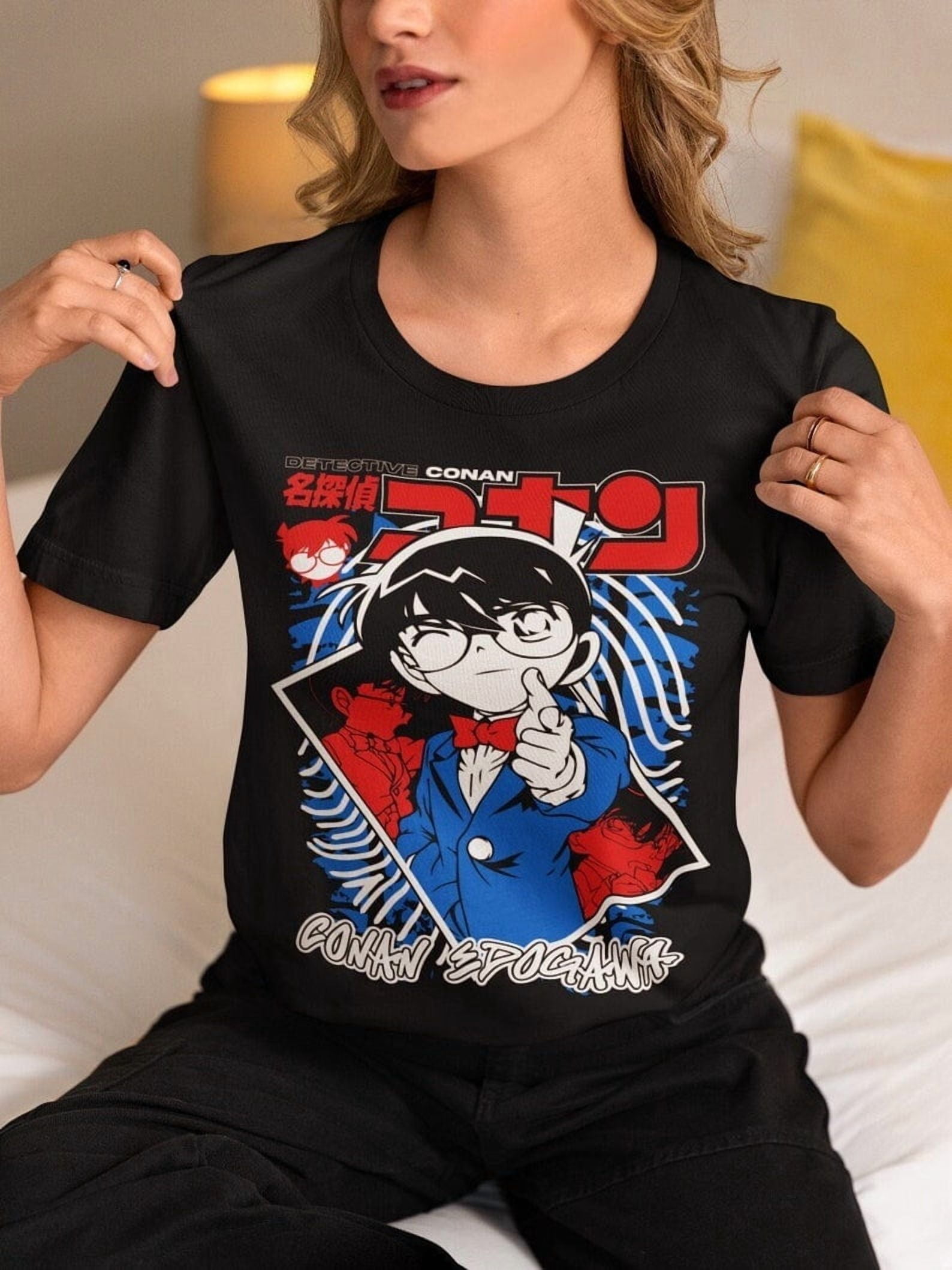 Shinichi Vermouth Gin Girl Shirt Edogawa T-shirt Detective Conan - All ...