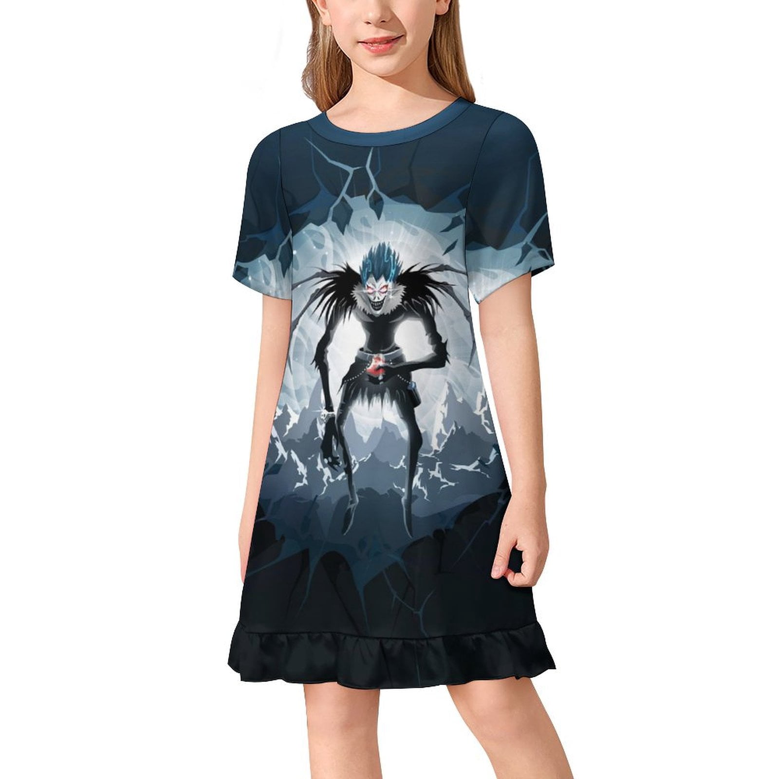 Shinigami Death Note Children's Short Sleeved Dress 3D Printed ...