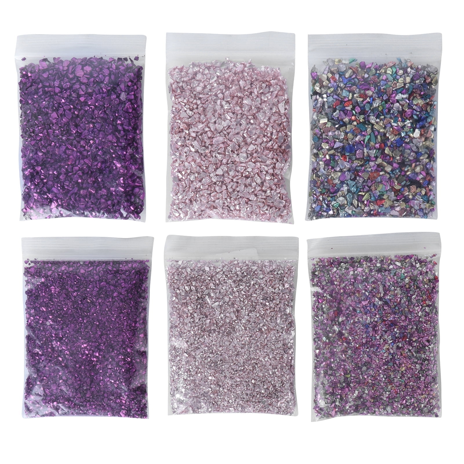 Shining Crushed Glass Filler, Irregular Glass Chips Filler Glitter ...