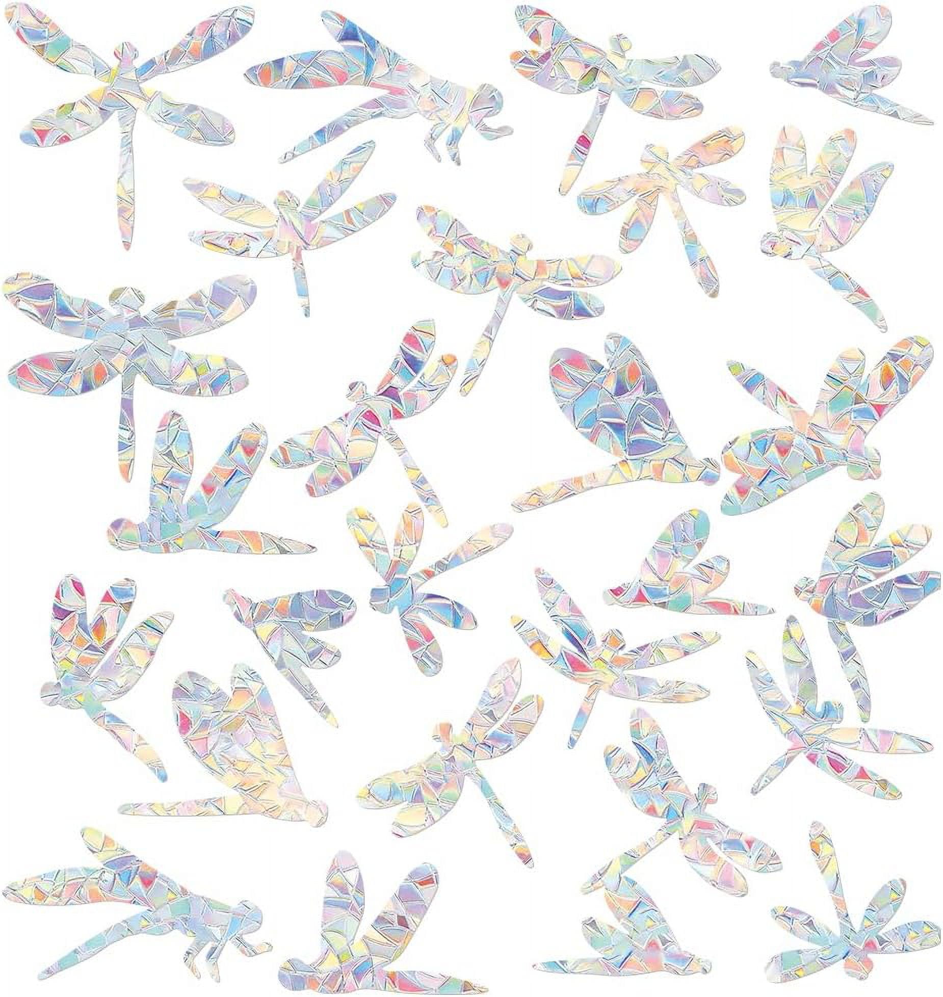 Shining Dragonfly Window Stickers Anti-Collision Window Decals to Save ...