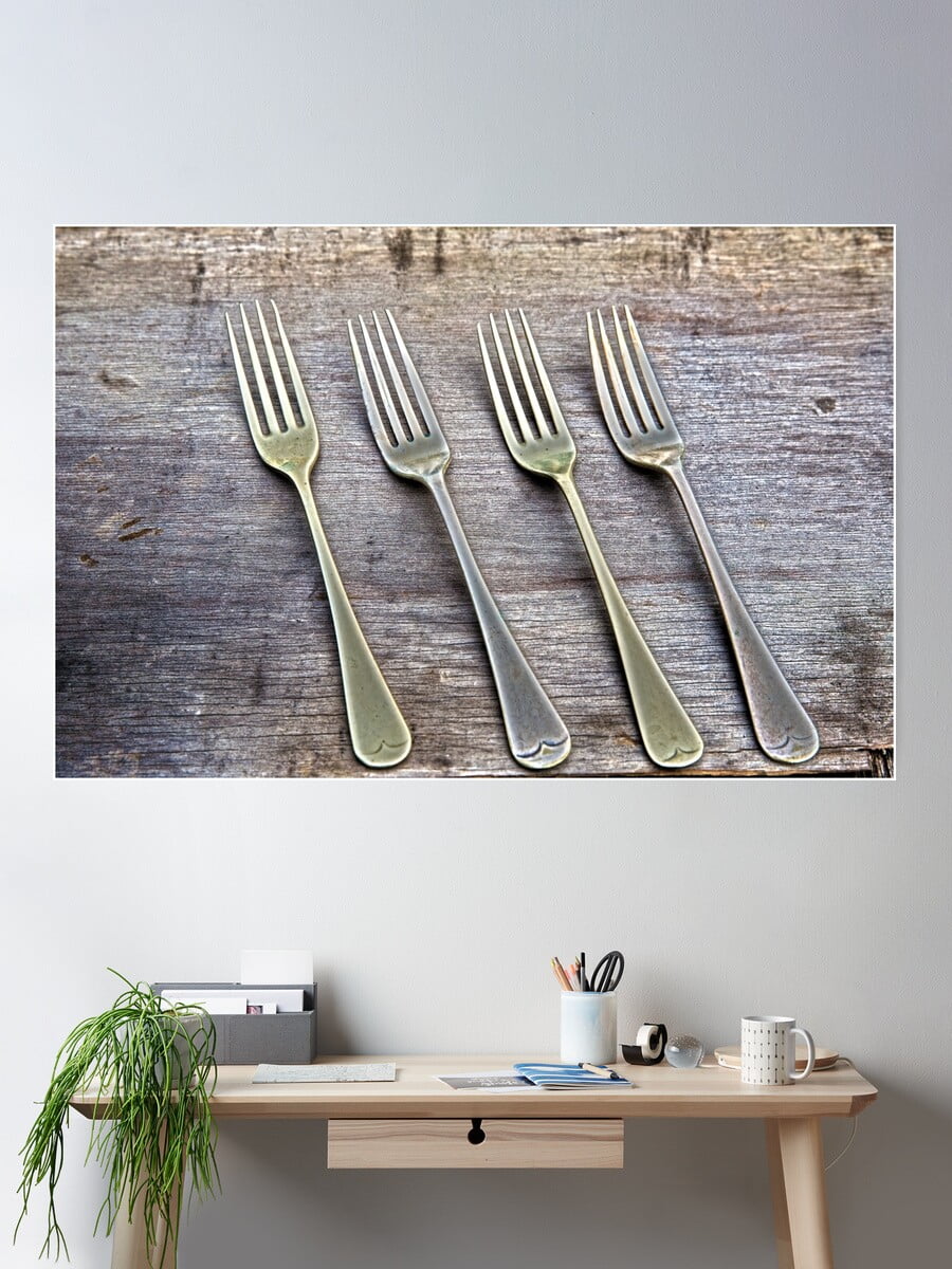 Shining Old Forks... Poster Wall Art, Modern Wall Decor For Living Room ...