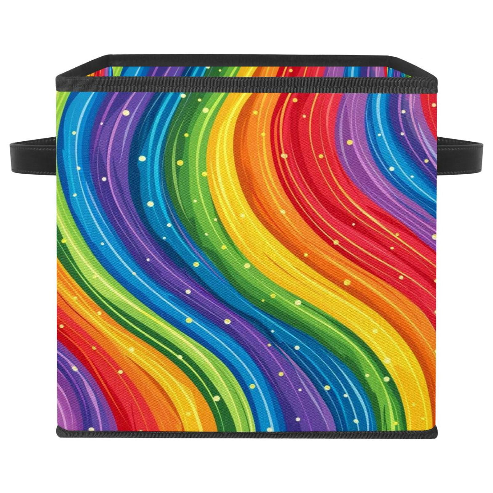 Shining Rainbow Storage Bins, Extra Large Closet Storage Cube for ...