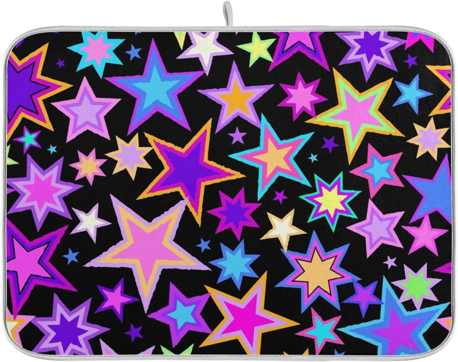 Shining Stars Dish Drying Mat for Kitchen Counter, Ultra Absorbent ...