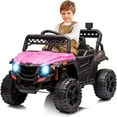 Shininglove 12V Ride on Truck with Rubber Tires Boys Girls 4-Wheeler ...