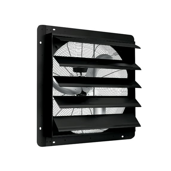 Shininglove 24" Industrial Shutter Exhaust Fan - 3500 CFM Aluminum Wall ...