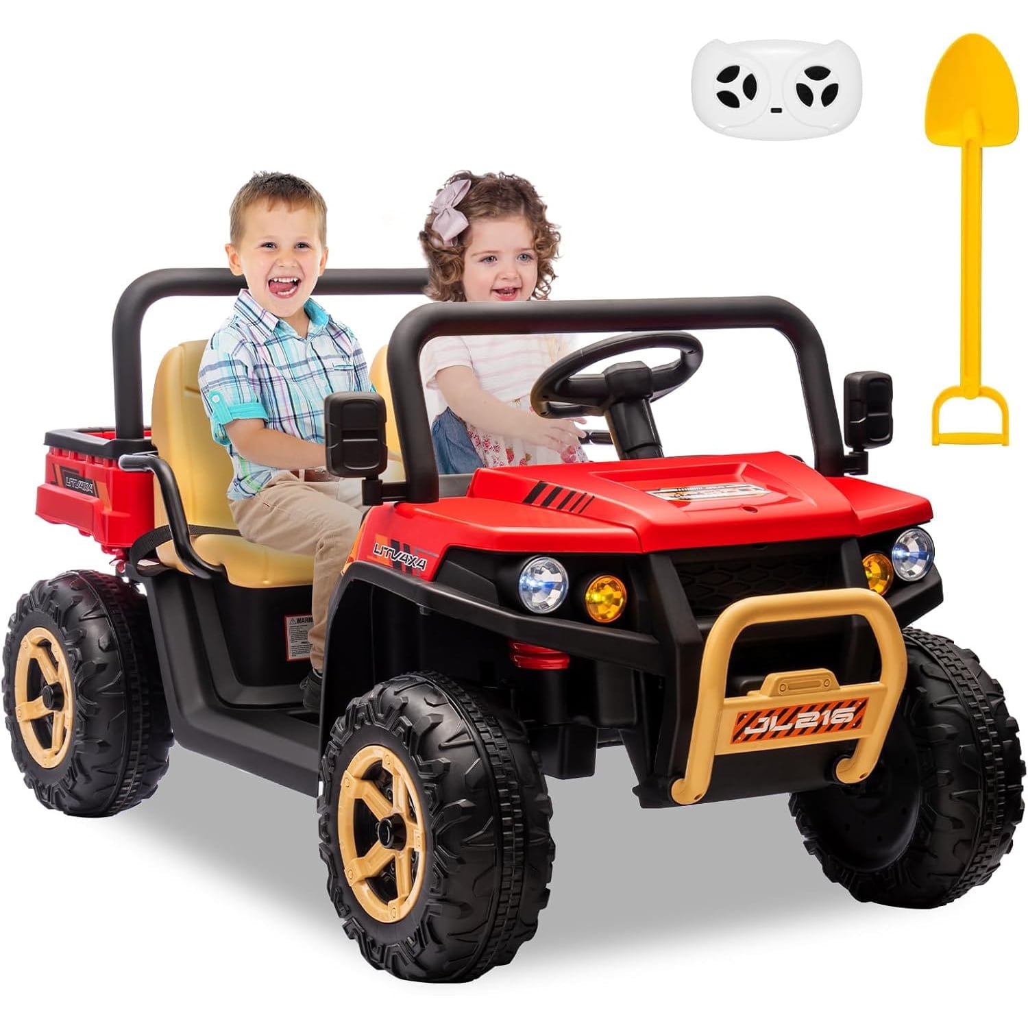 Shininglove 24V 2 Seater Ride on Dump Truck with Electric Dump Bed ...