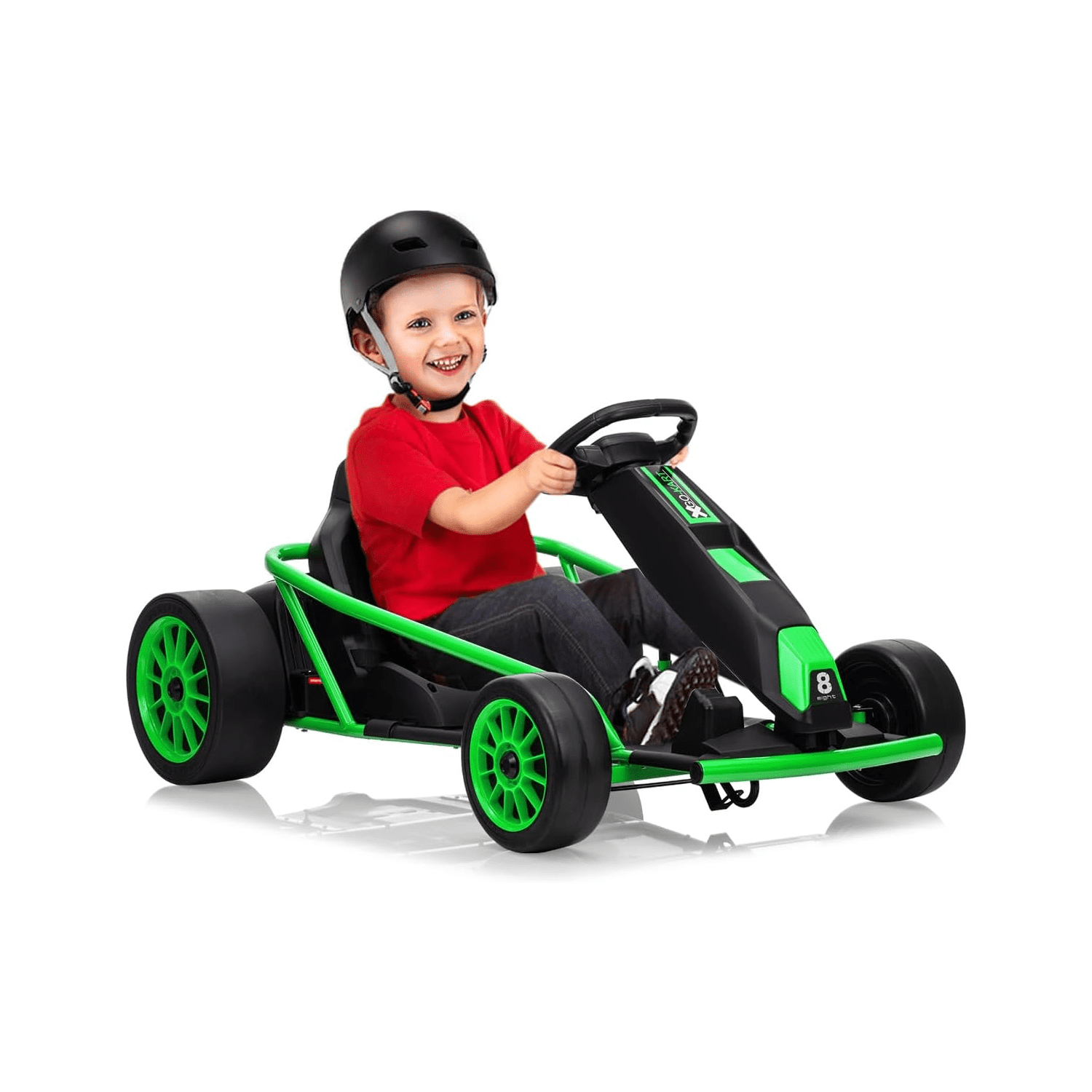 Shininglove 24V 9Ah Kids Drifting Go Kart Toy, 8.1MPH High-Speed Ride ...