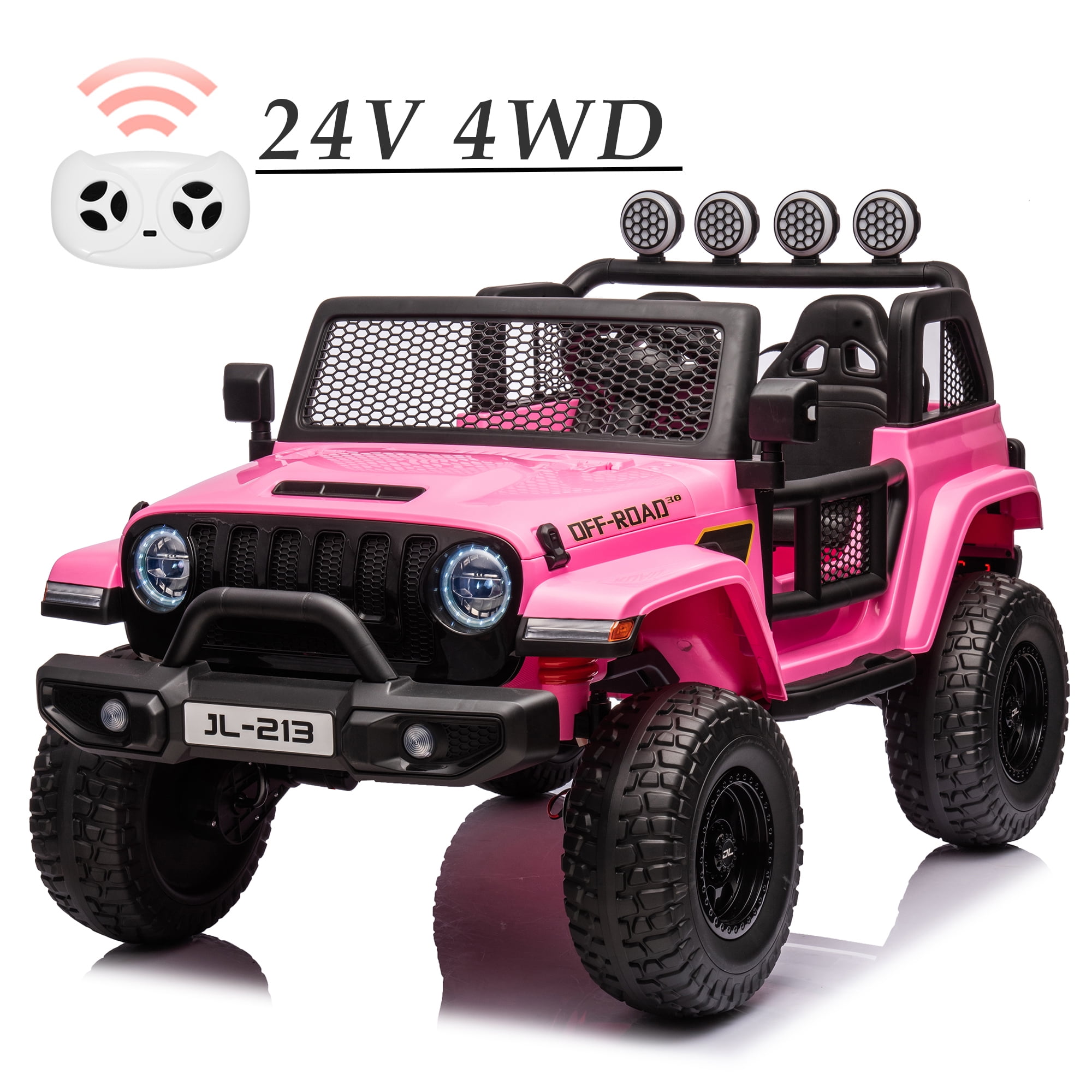 Shininglove 24V Battery Powered Ride-on Car with Remote Control, 4WD ...