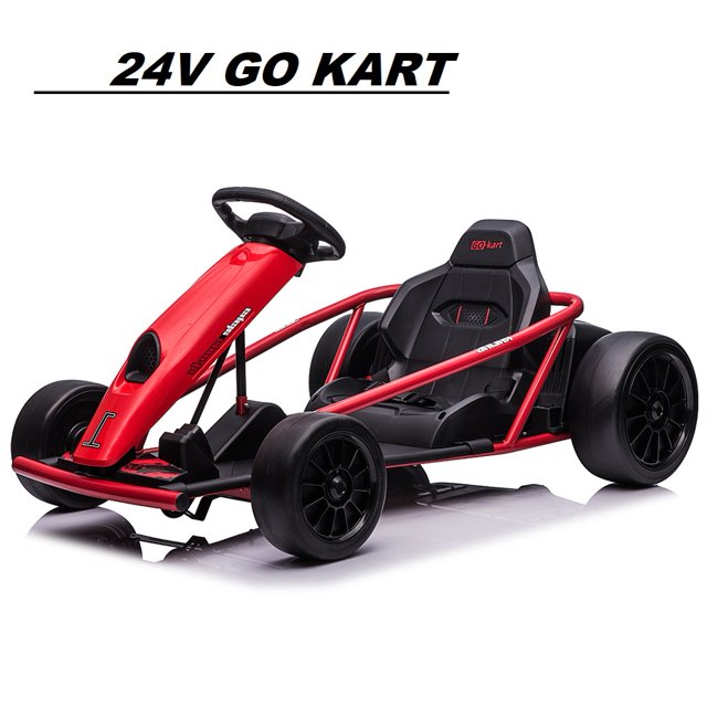 Shininglove 24V Electric Go Kart for Kids, Drifting Car Teens Ride ...