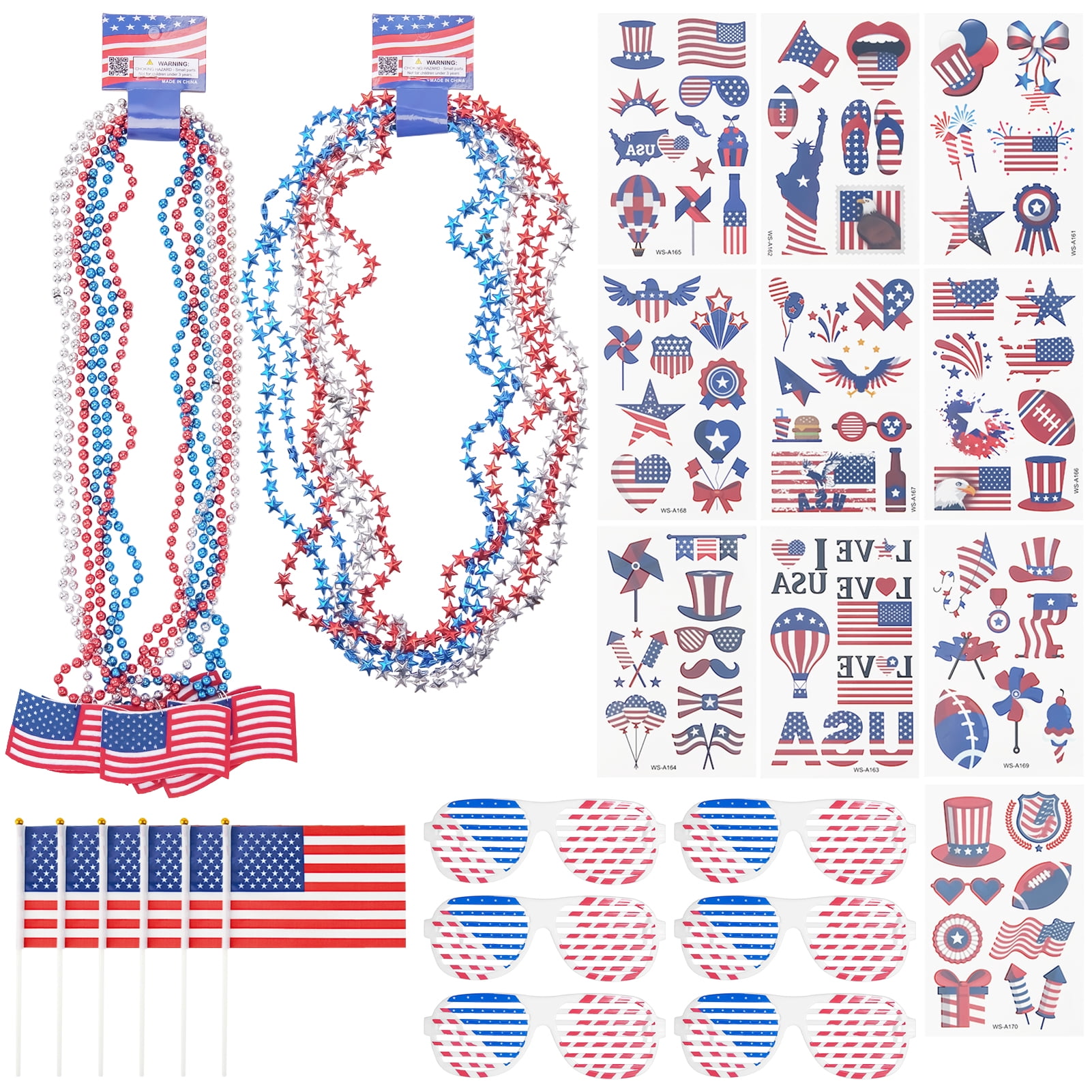 Shininglove 4th of July Patriotic Party favors for Independence Day ...