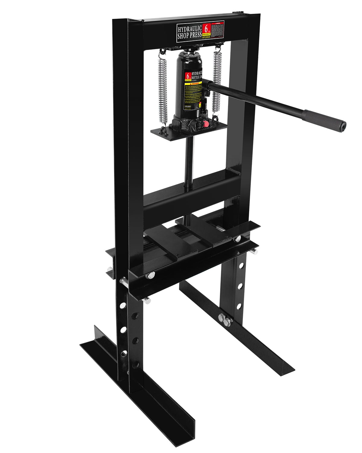 Shininglove 6-Ton H-Frame Hydraulic Shop Press w/Stamping Plates ...